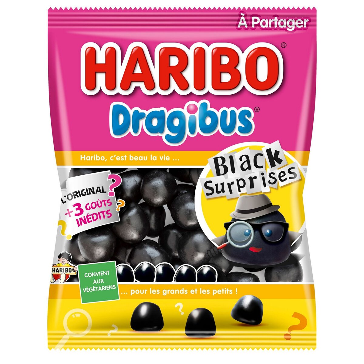 HARIBO Dragibus Black surprises 280g pas cher - Auchan.fr