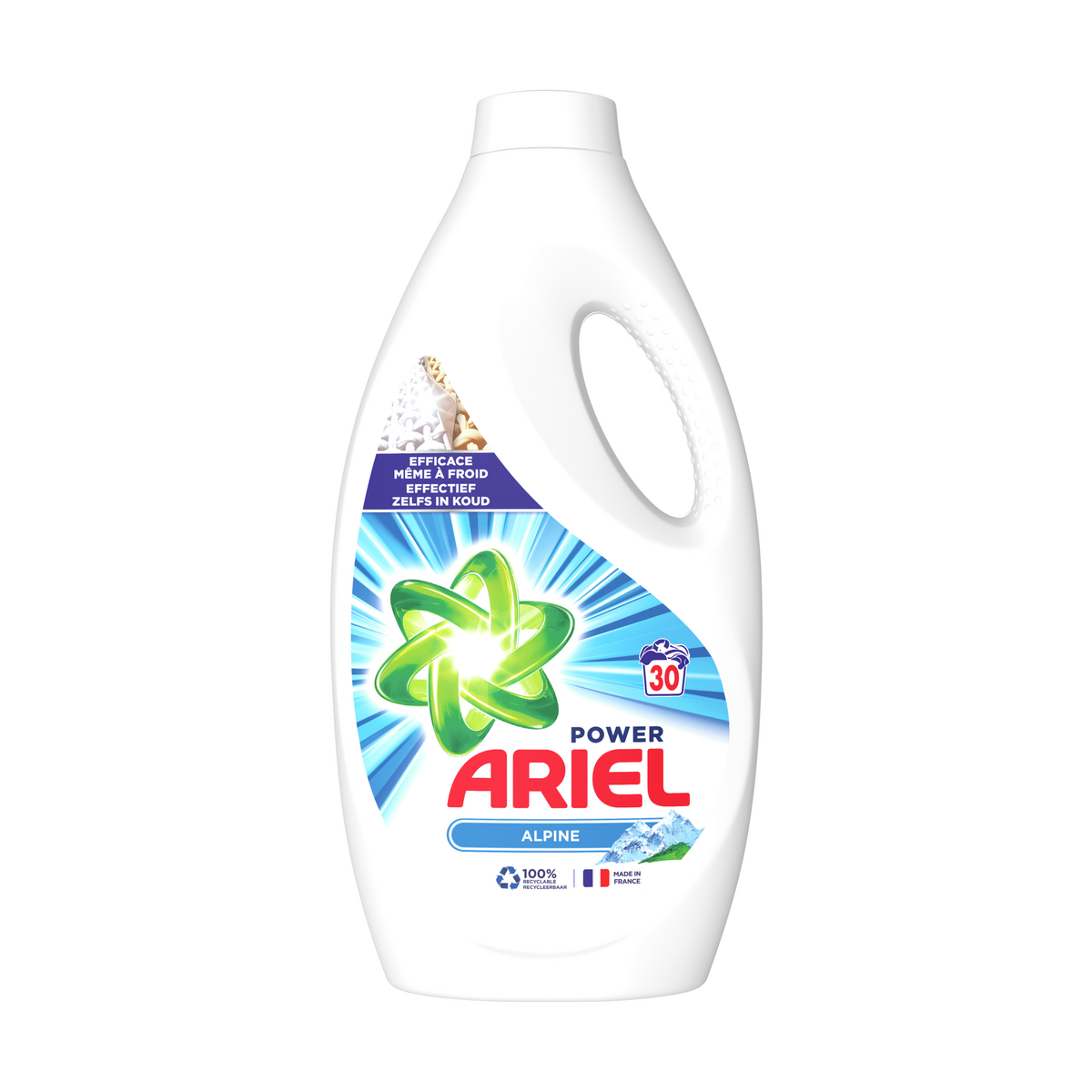 ARIEL Power Lessive liquide Alpine 1,65l pas cher - Auchan.fr