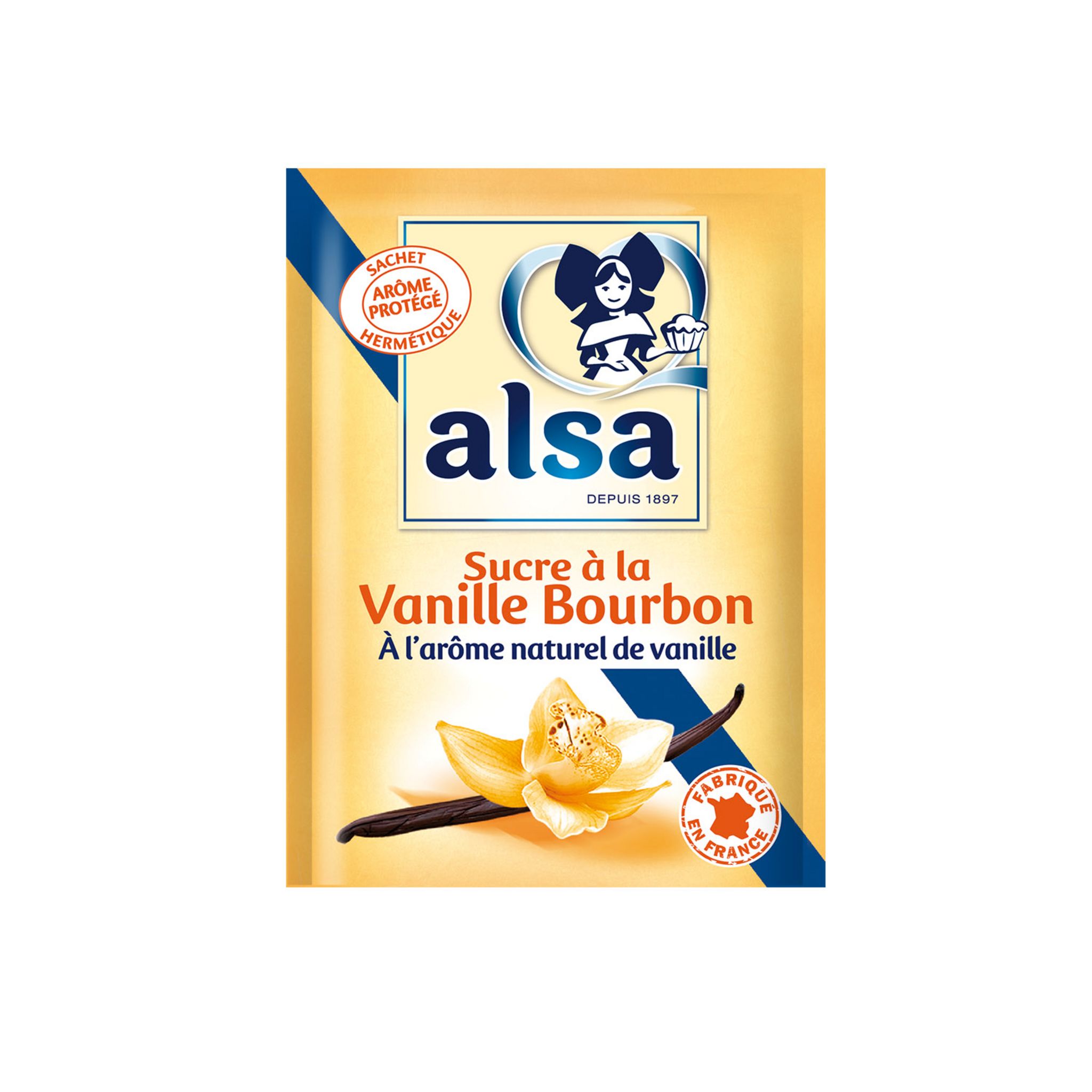 ALSA Sucre à la vanille de Bourbon 8 sachets 60g pas cher - Auchan.fr