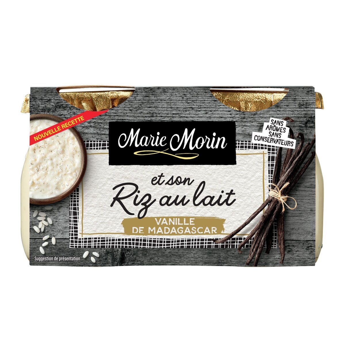 MARIE MORIN Riz au lait à la vanille de Madagascar 2x140g pas cher ...