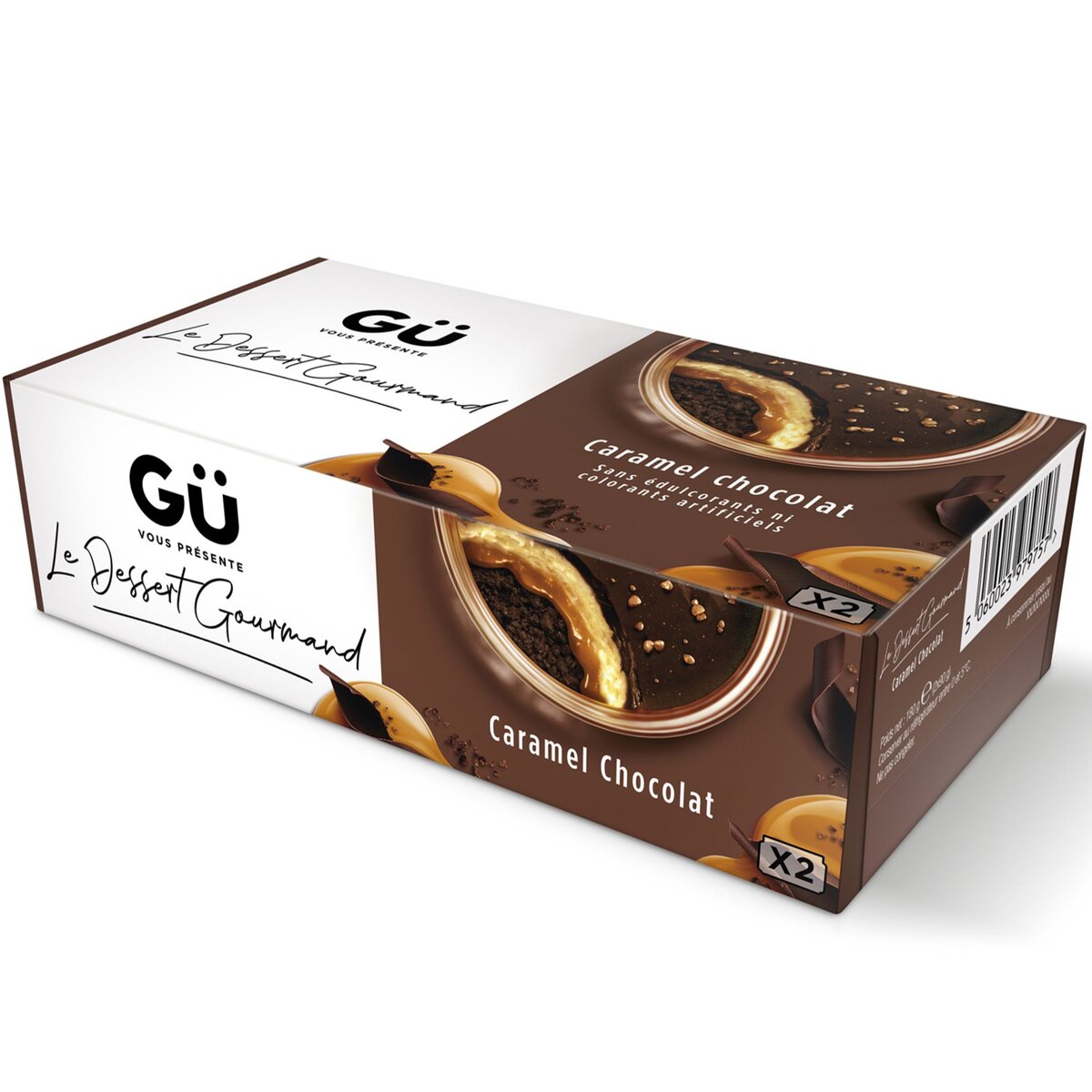 GU Dessert gourmand caramel chocolat 2x91,5g pas cher - Auchan.fr