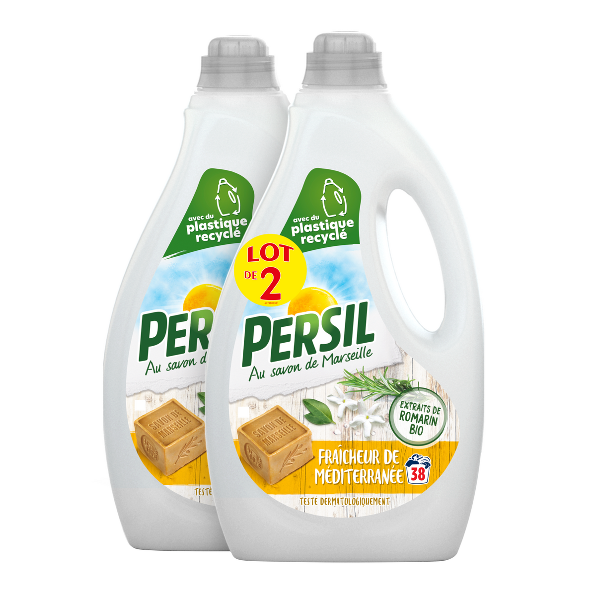 PERSIL Lessive liquide au savon de Marseille fraicheur de méditerranée ...