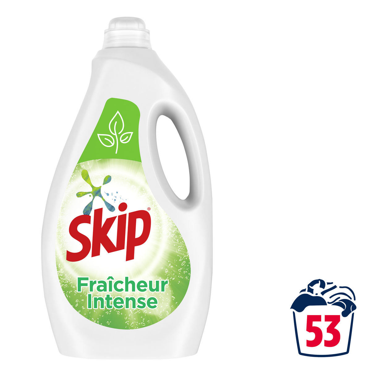 SKIP Lessive liquide fraîcheur intense 53 lavages 2,65l pas cher ...