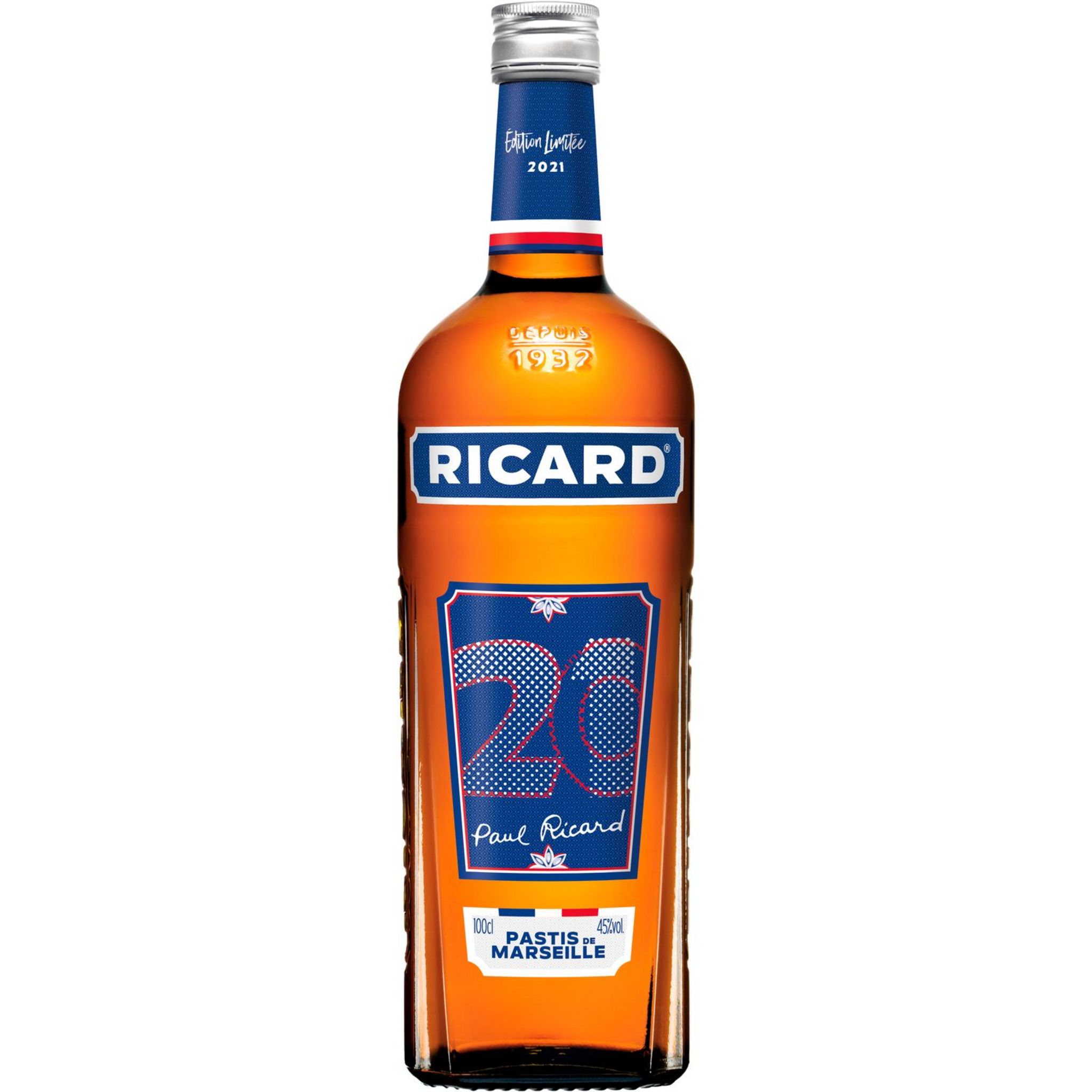 RICARD Pastis de Marseille 45% 1l pas cher - Auchan.fr