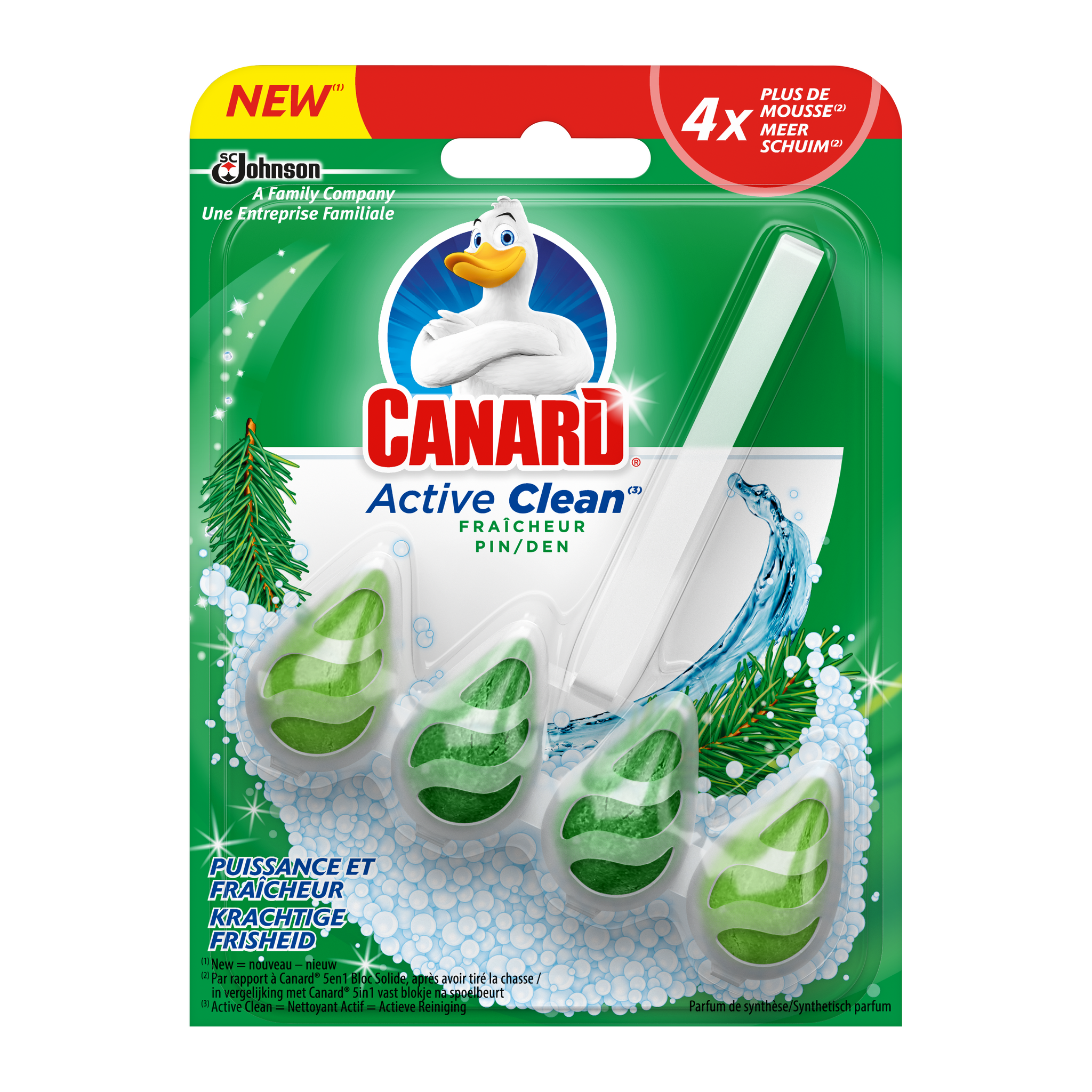 CANARD Active clean bloc WC fraîcheur pin 1 bloc pas cher - Auchan.fr
