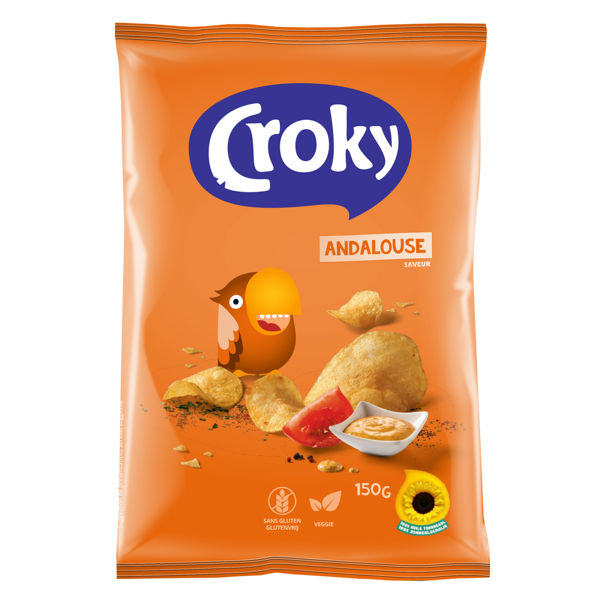 CROKY Chips saveur andalouse 150g pas cher - Auchan.fr