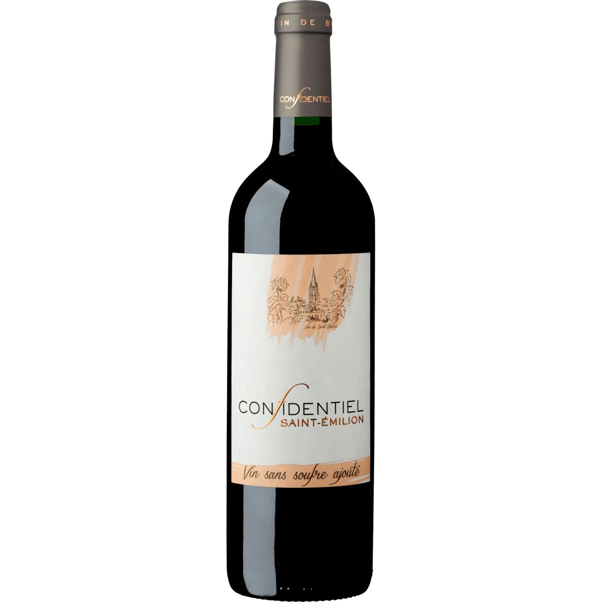Vin rouge AOP Bordeaux Confidentiel Saint Emilion 75cl pas cher - Auchan.fr