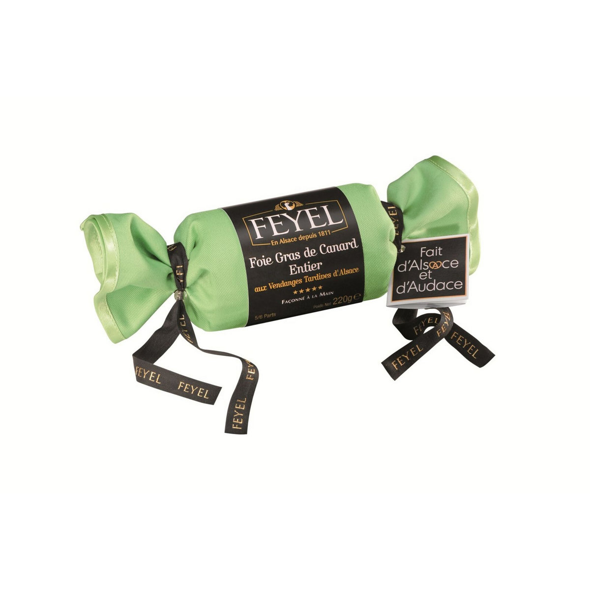 FEYEL Foie gras entier de canard d'Alsace 5-6 parts 220g pas cher ...