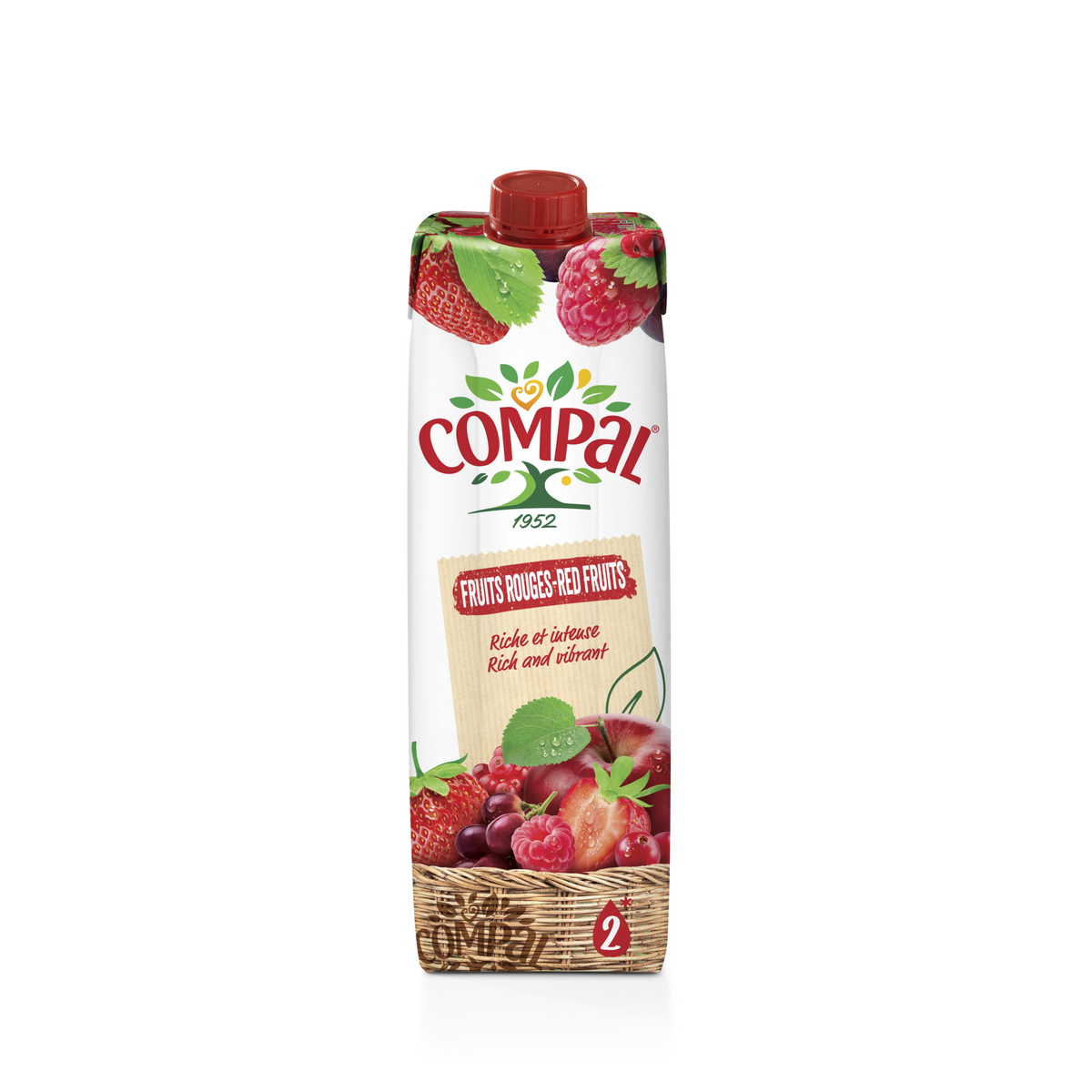 COMPAL Jus de fruits rouges brick 1l pas cher - Auchan.fr