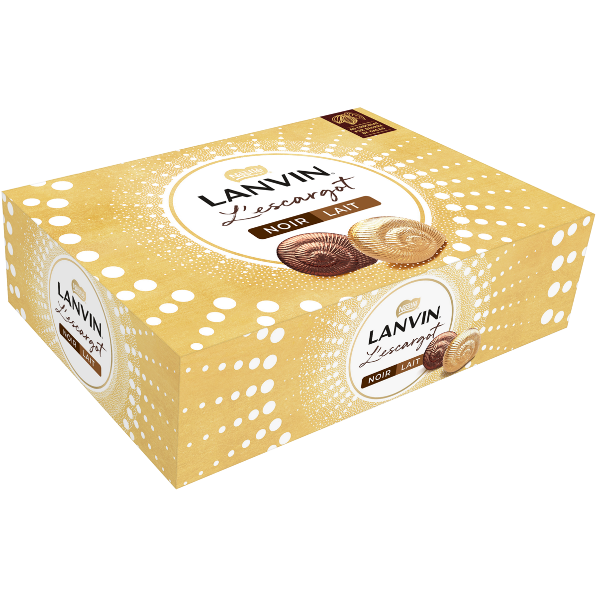 LANVIN L'Escargot Assortiment de chocolat au lait et noir fourrés au ...