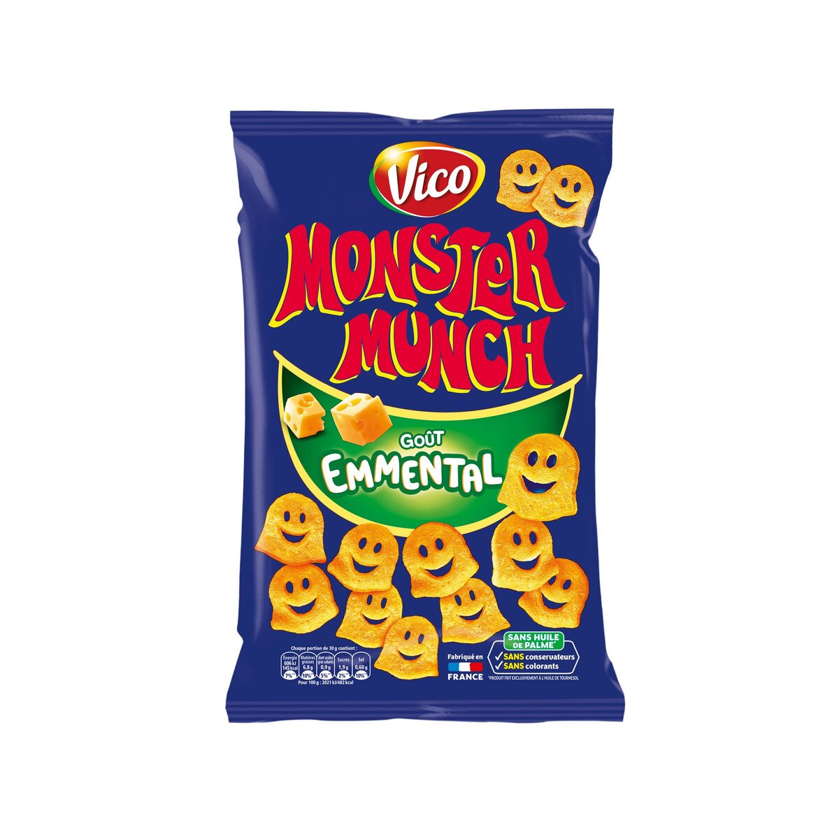 MONSTER MUNCH Goût emmental sans huile de palme 85g pas cher - Auchan.fr