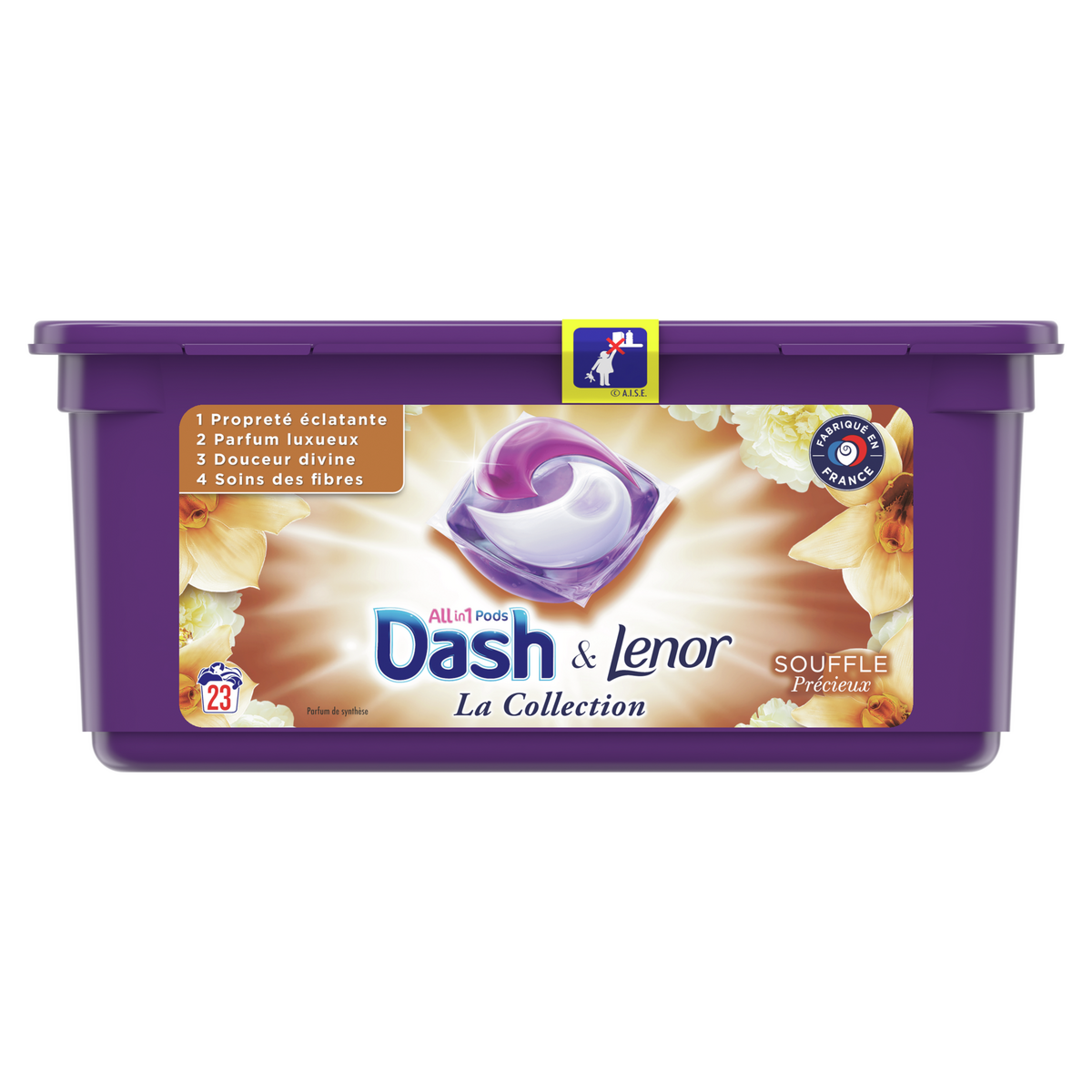 DASH Lenor All in1 Lessive en capsules La Collection souffle Précieux ...