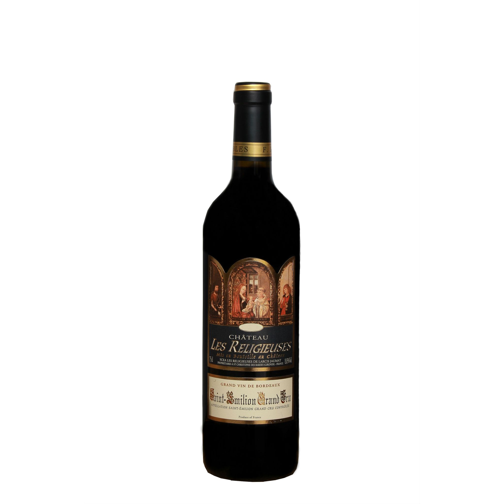 Vin rouge AOP Saint-Emilion grand cru Château Les Religieuses 2019 75cl ...