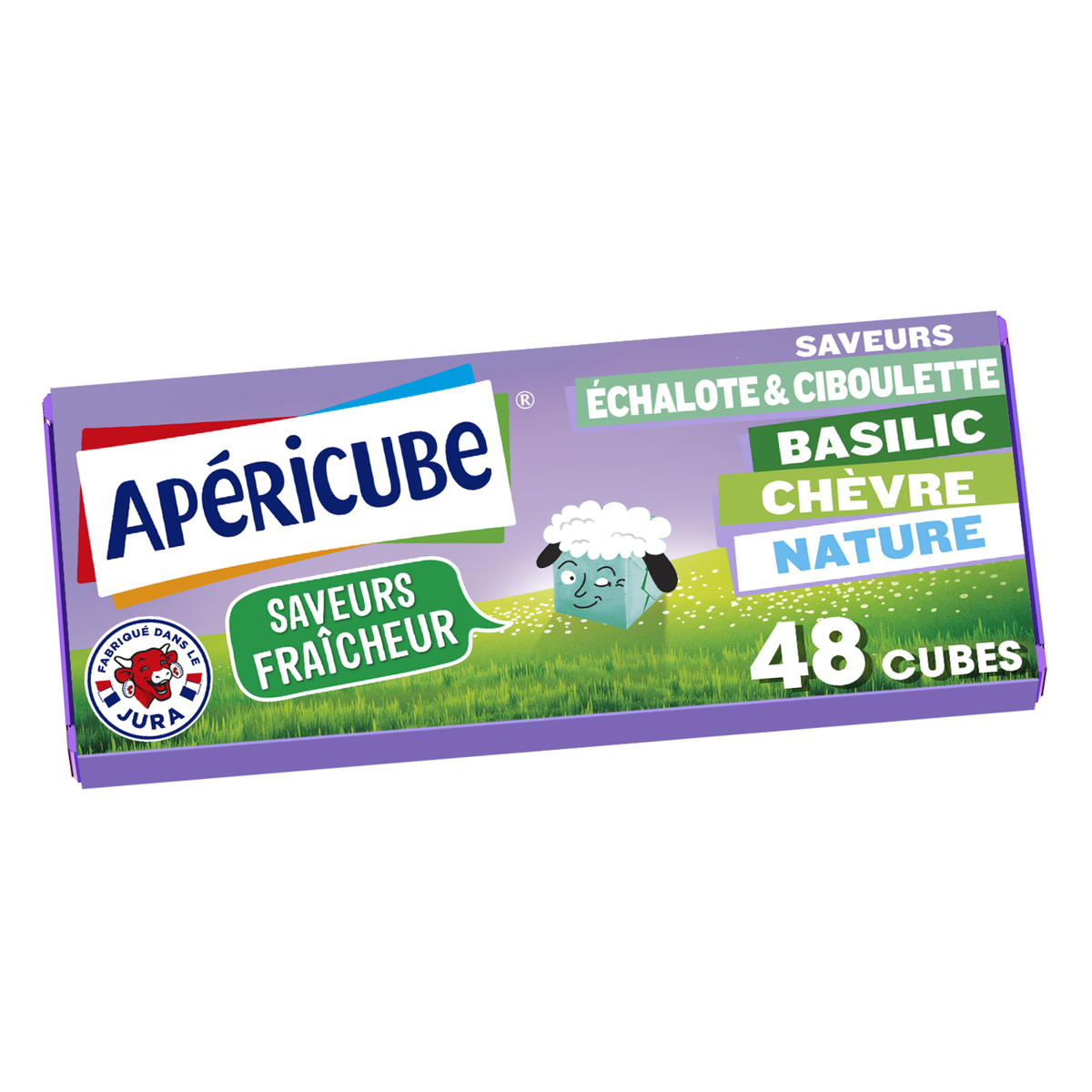 APERICUBE Cubes de fromage apéritif Nature & Saveurs Fraicheurs 48 ...