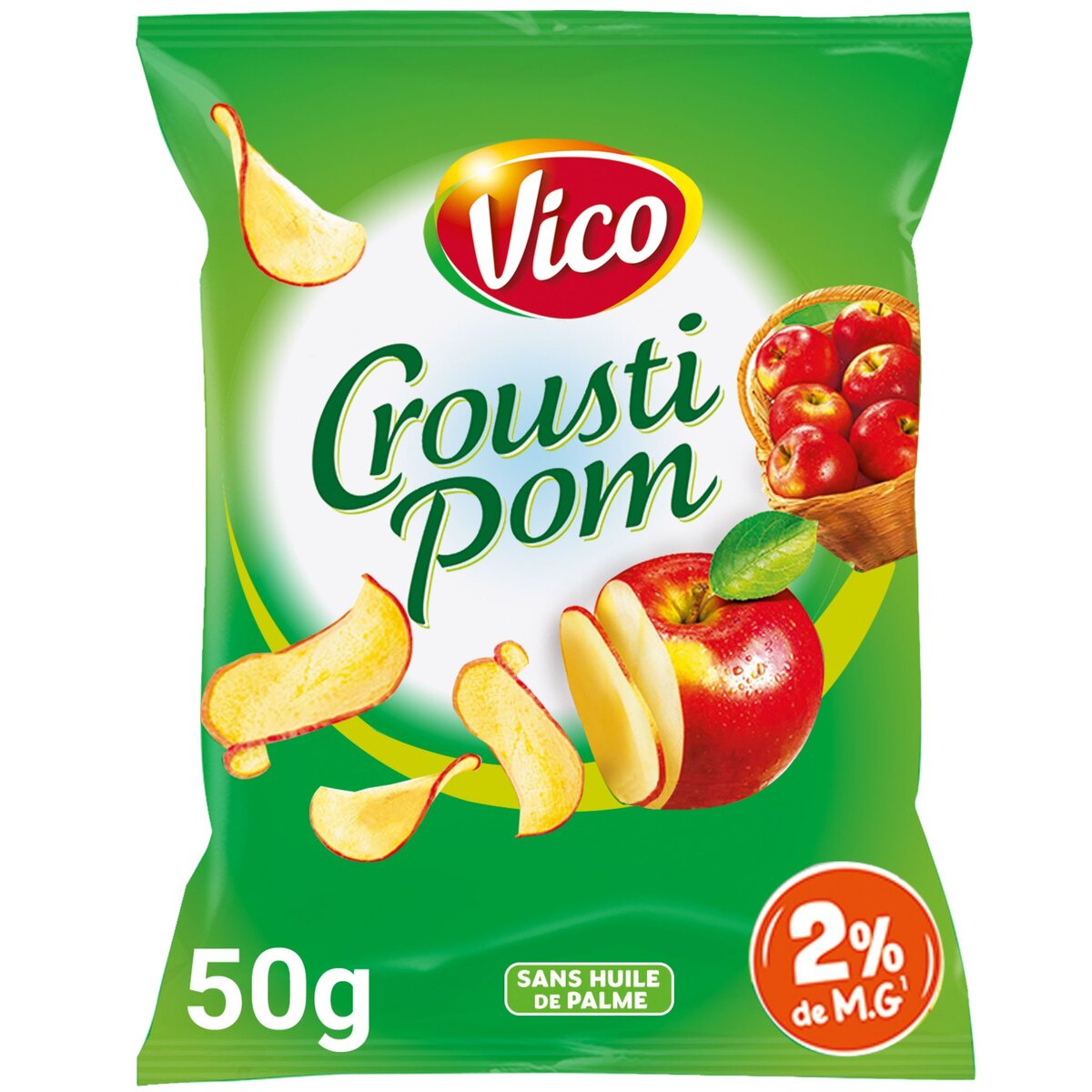 VICO Crousti pom chips de pommes fines et croustillantes 50g pas cher ...
