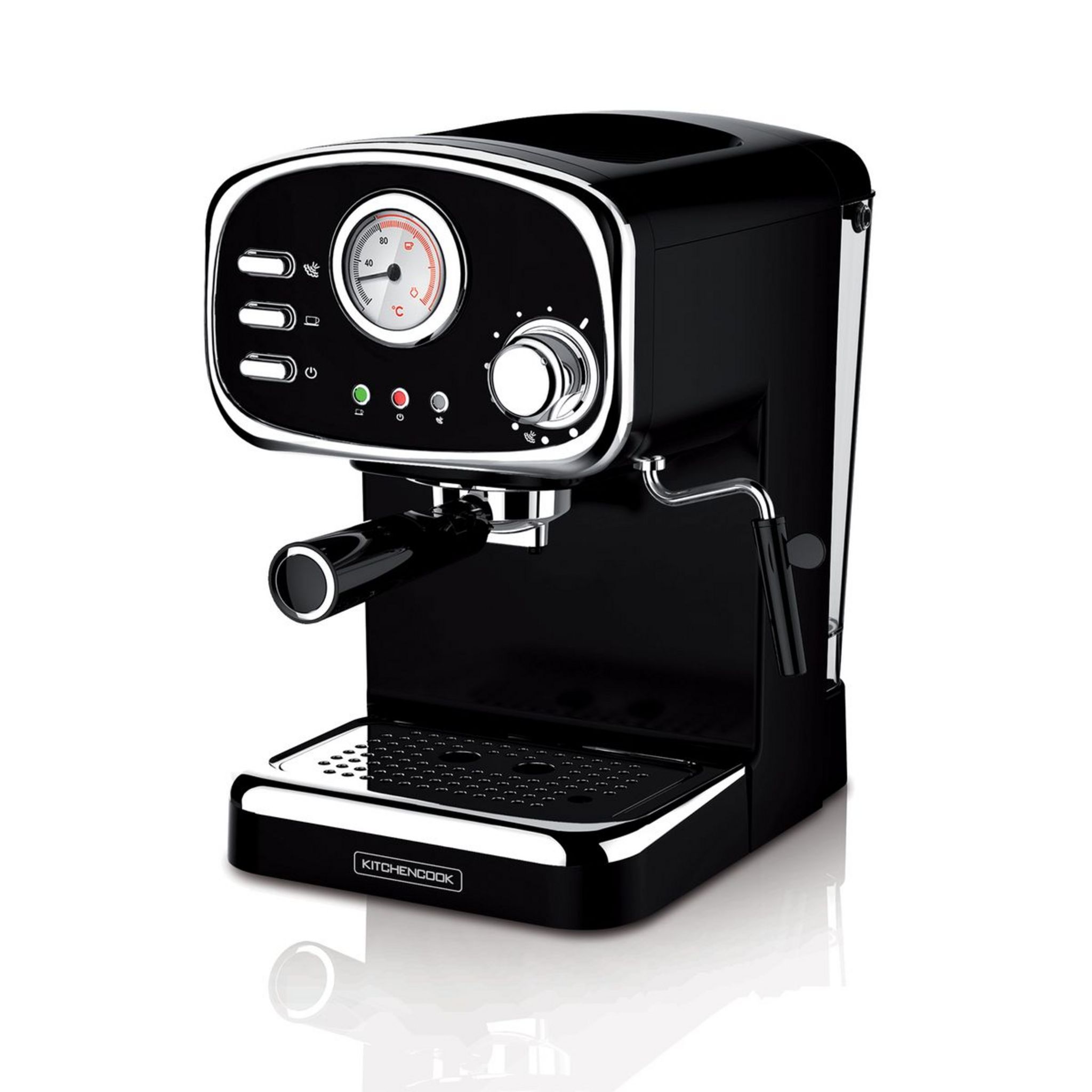 KITCHENCOOK Machine à expresso LITTLE ITALY - Noir pas cher - Auchan.fr