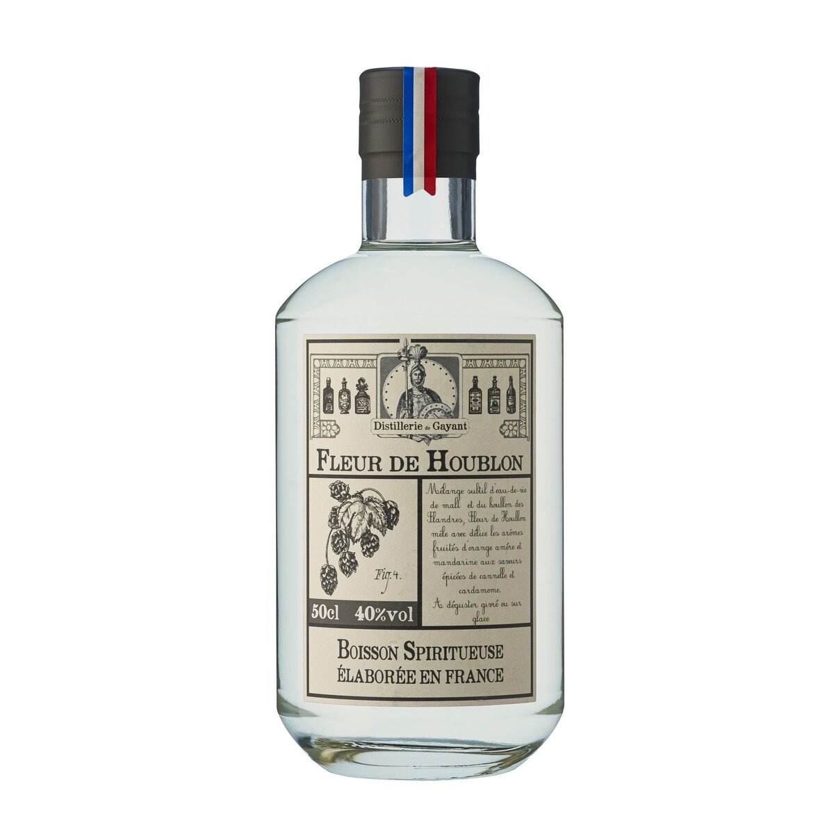 DISTILLERIE DE GAYANT Boisson spiritueuse Fleur de houblon 40% 50cl pas ...