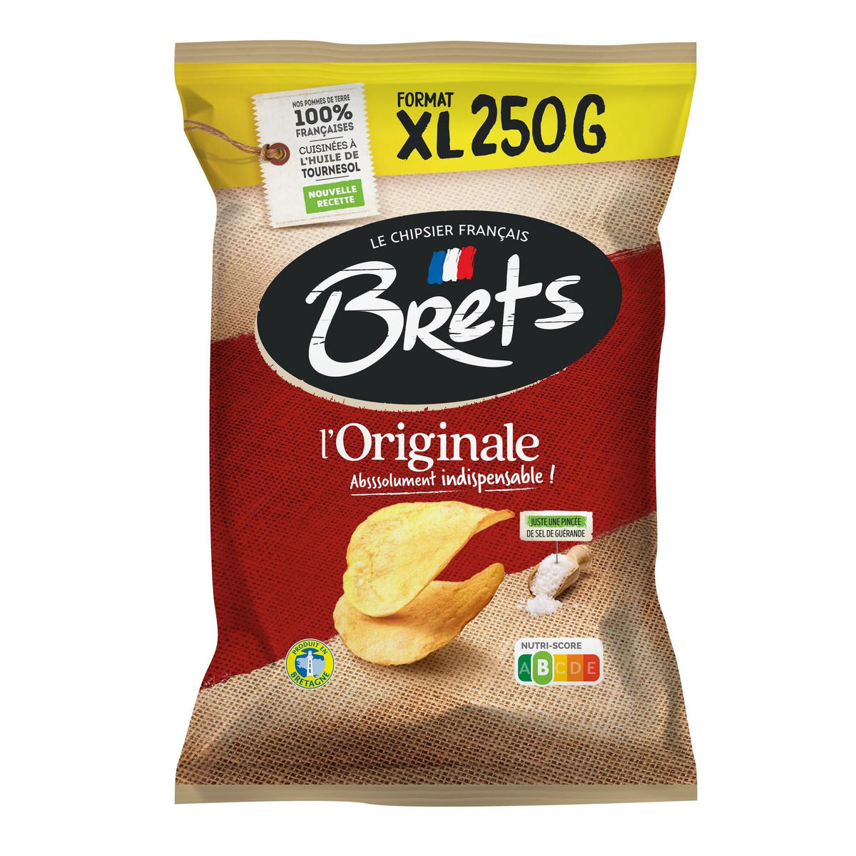 BRETS Chips l'Originale format XL 250g pas cher - Auchan.fr