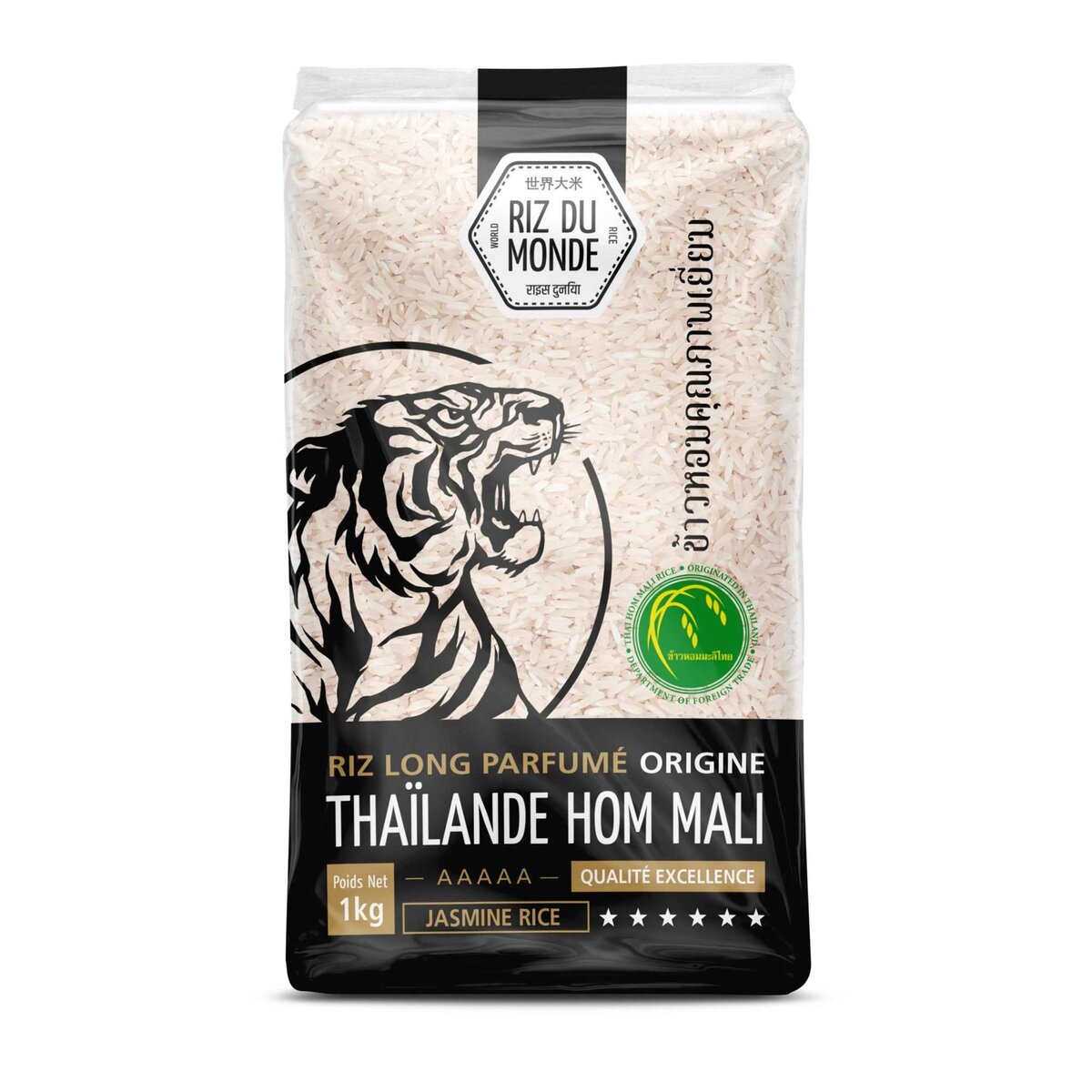RIZ DU MONDE Riz long parfumé Thaï Hom Mali 1kg pas cher - Auchan.fr