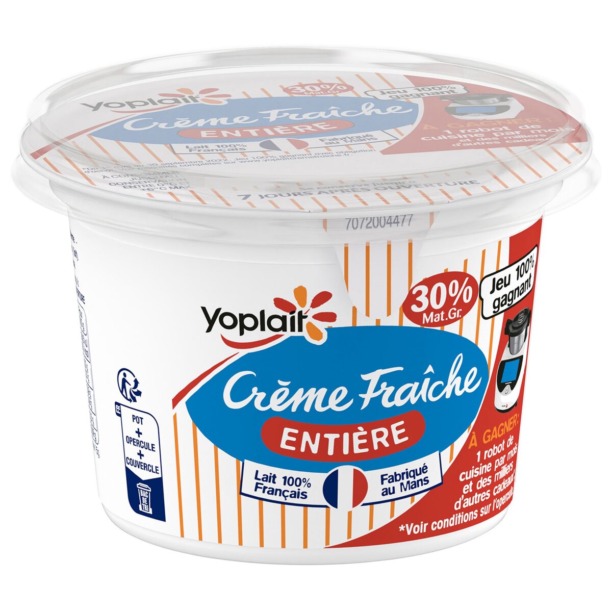 YOPLAIT Crème fraîche entière 30%MG 190G pas cher - Auchan.fr