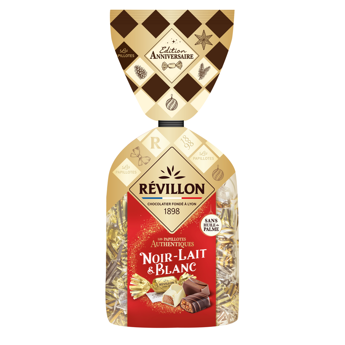 REVILLON CHOCOLATIER Les papillotes authentiques au chocolat noir lait ...