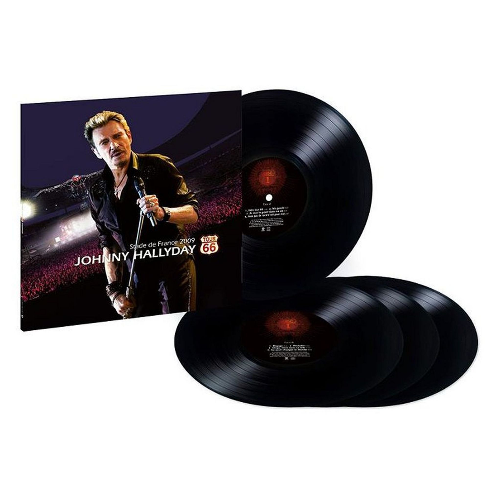 Johnny Hallyday - Tour 66 (live au stade au france) VINYLE pas cher ...