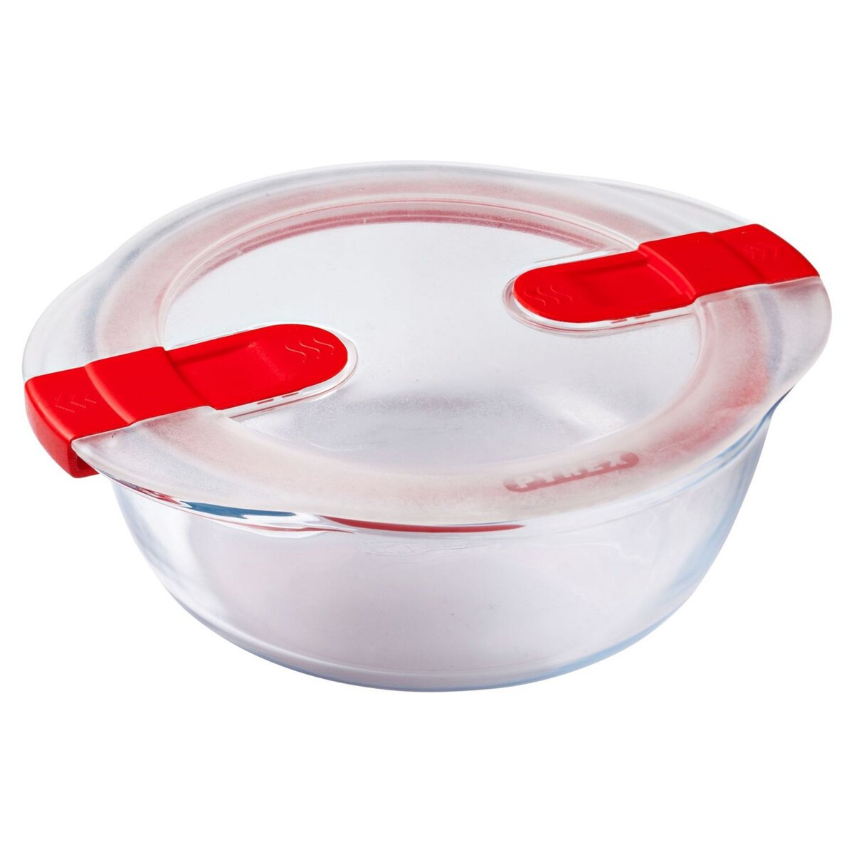 PYREX Plat rond couvercle plastique bout. vapeur 20 cm Pyrex Cook ...