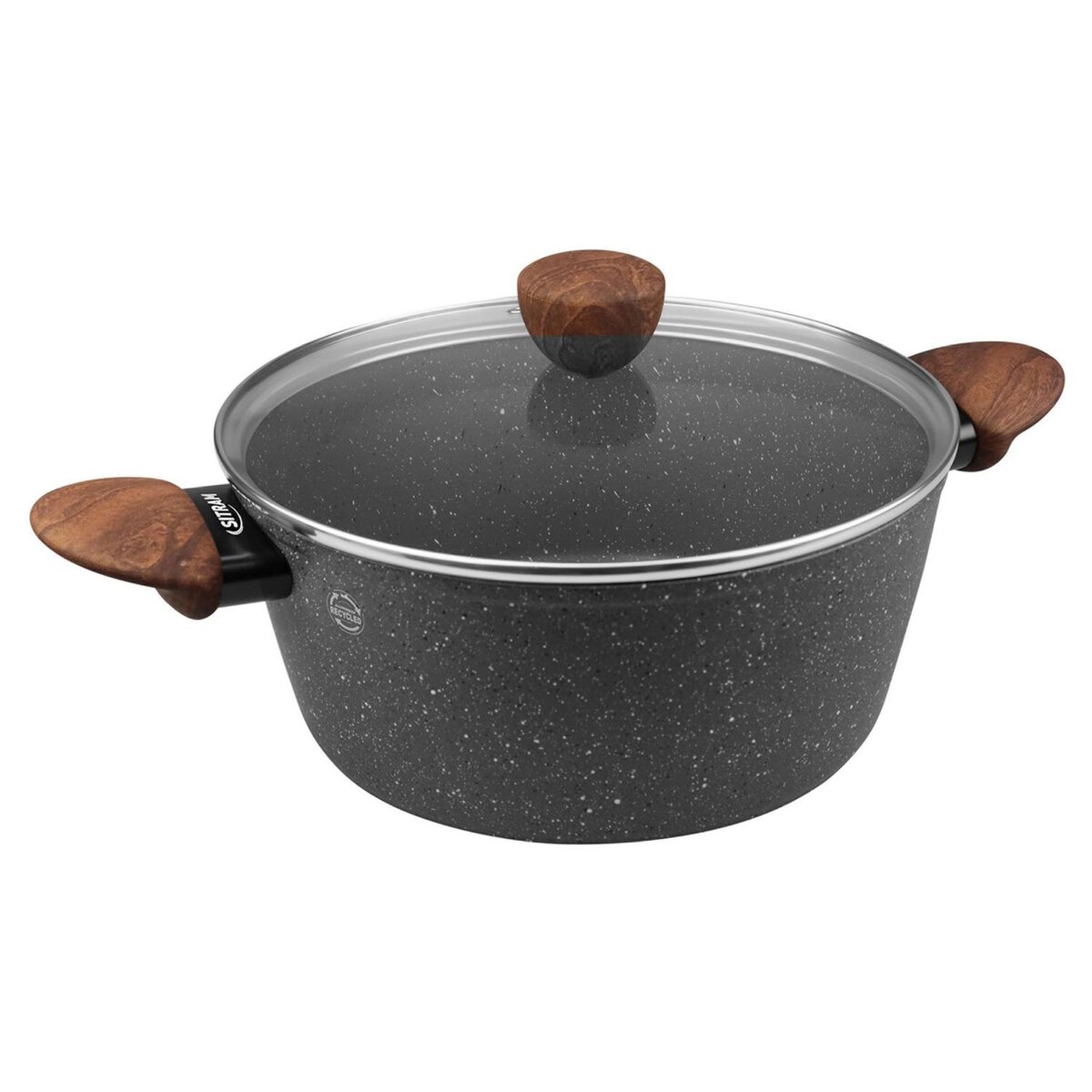 SITRAM Faitout recyclé 24cm TFI Anti adhérant pas cher - Auchan.fr