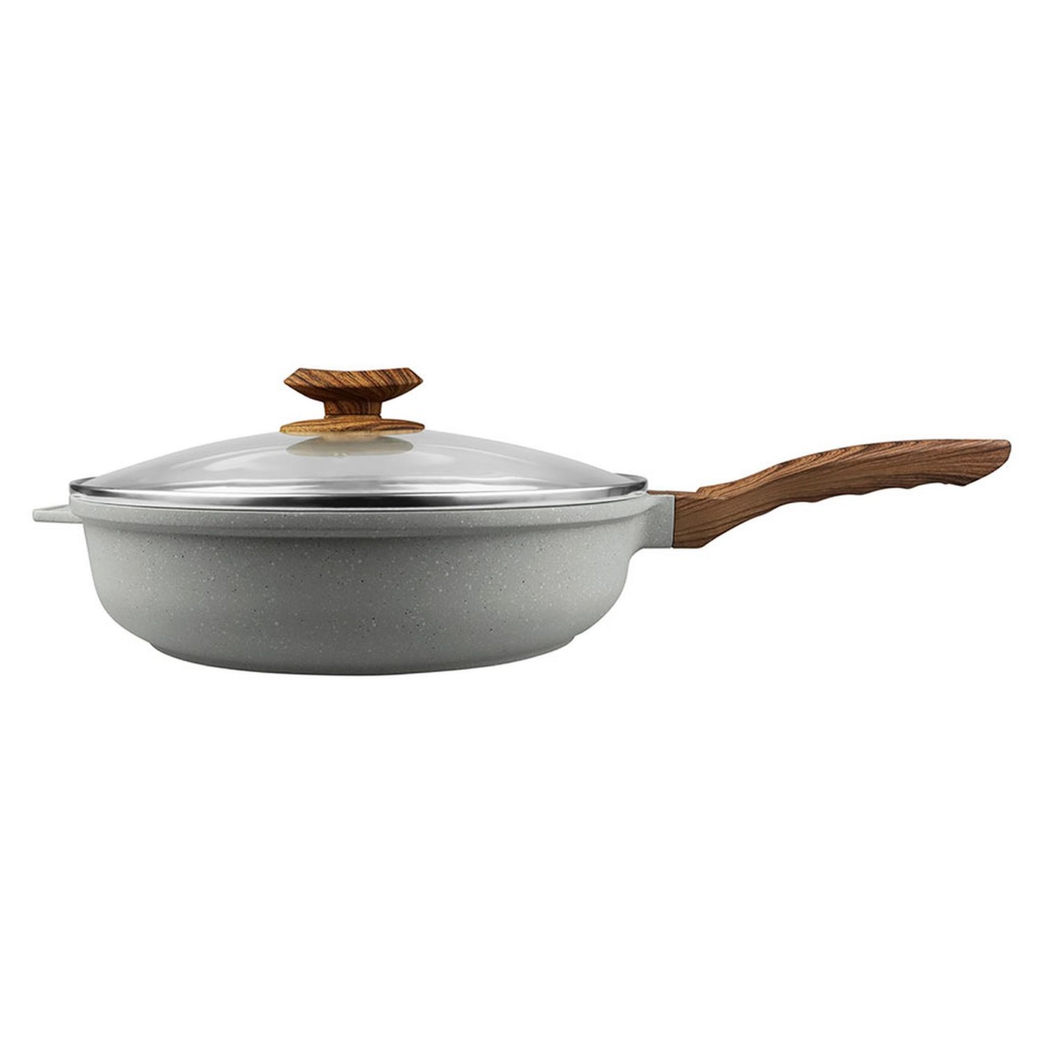 SITRAM Sauteuse effet pierre 28 cm Font d'aluminium TFI pas cher ...
