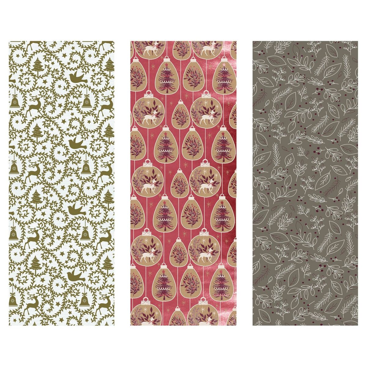 AUCHAN Papier cadeau snowy cottage claires - Motifs assortis - 2M pas ...