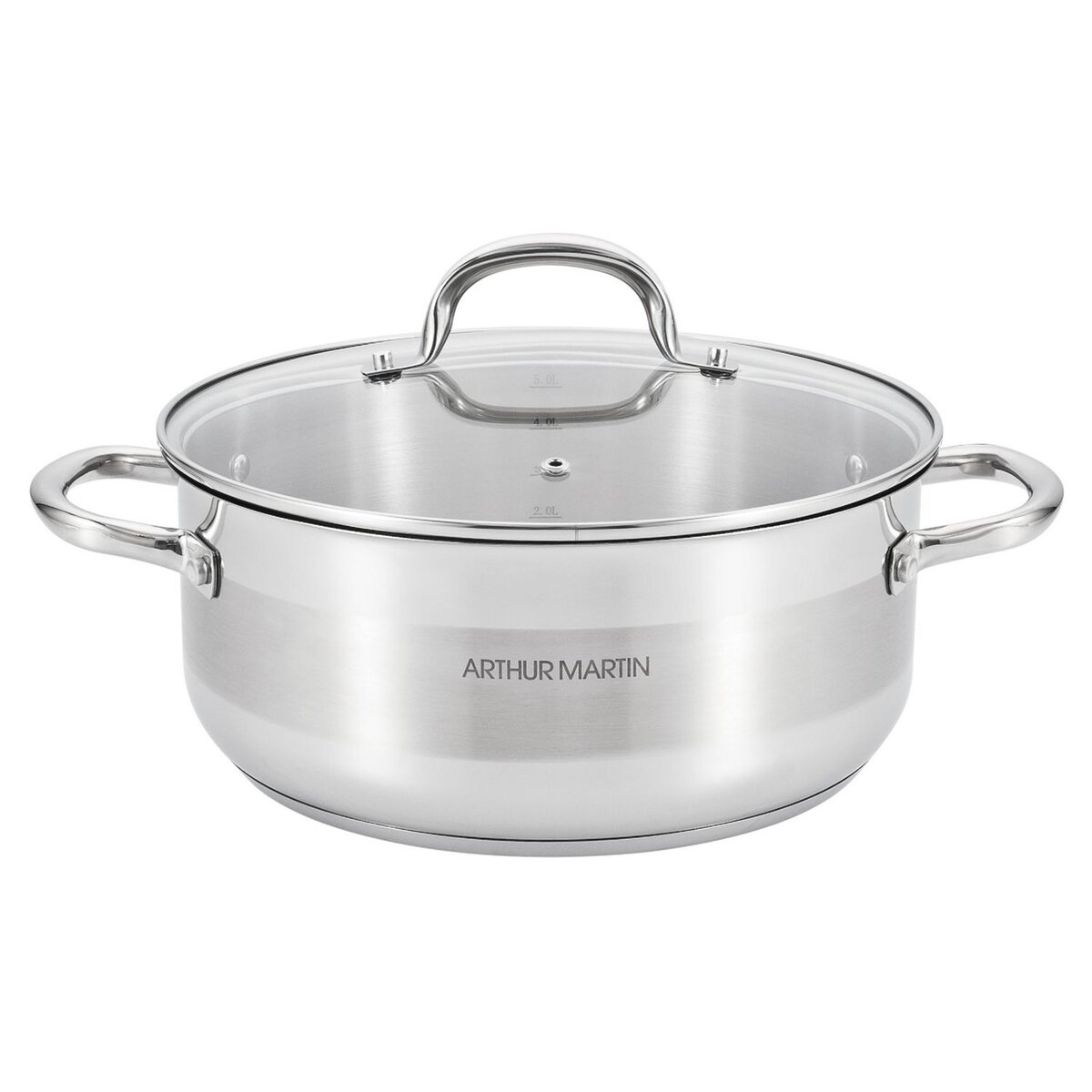 ARTHUR MARTIN Faitout 24 cm - Tous feux dont induction pas cher - Auchan.fr