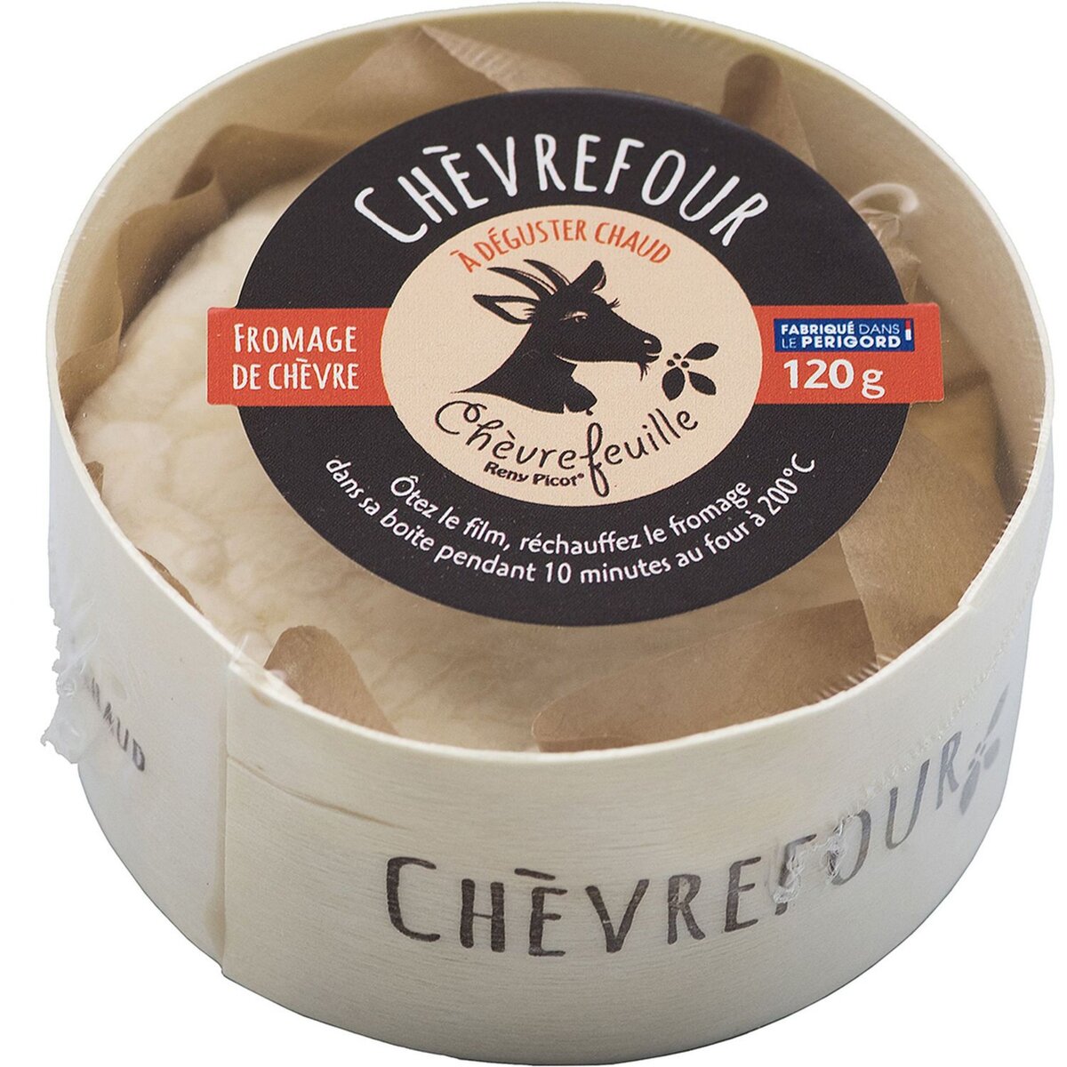 CHEVREFOUR Fromage de chèvre au lait entier pasteurisé 120g pas cher ...