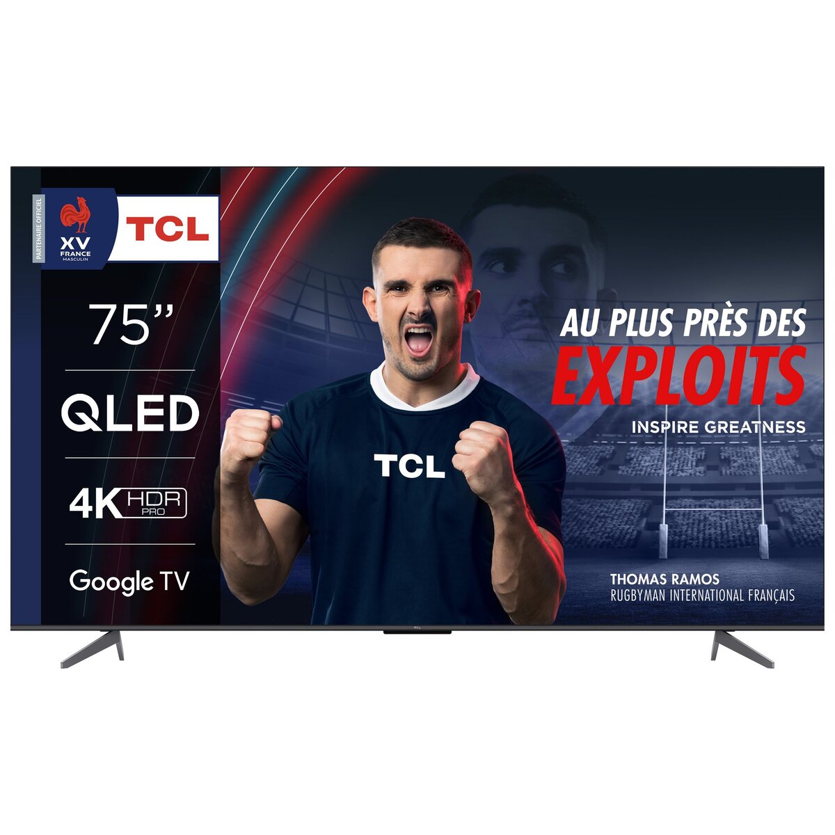 TCL 75C645 TV QLED 4K Ultra HD 191 cm Smart TV pas cher - Auchan.fr