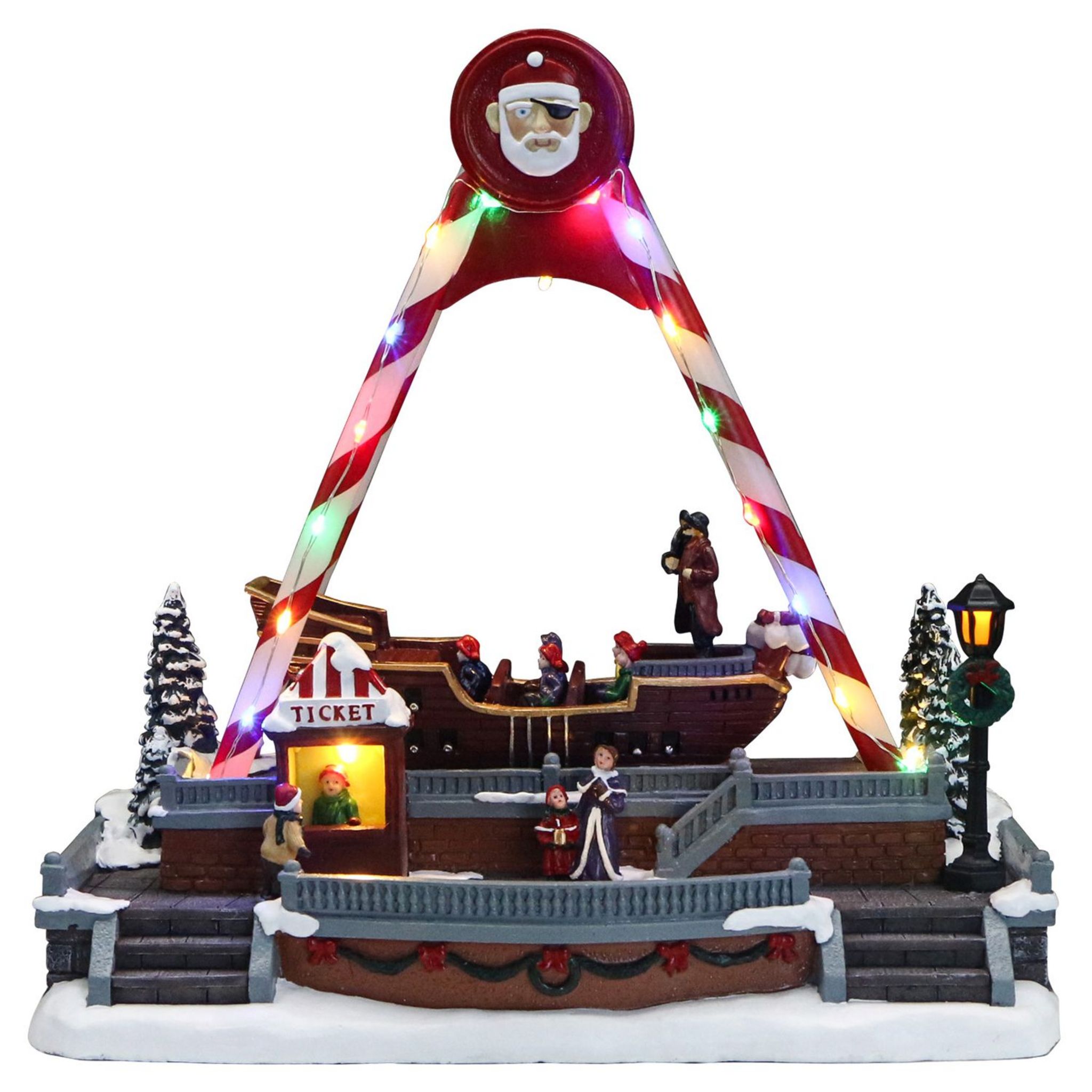 ACTUEL Village de Noël Bateau Pirate pas cher - Auchan.fr