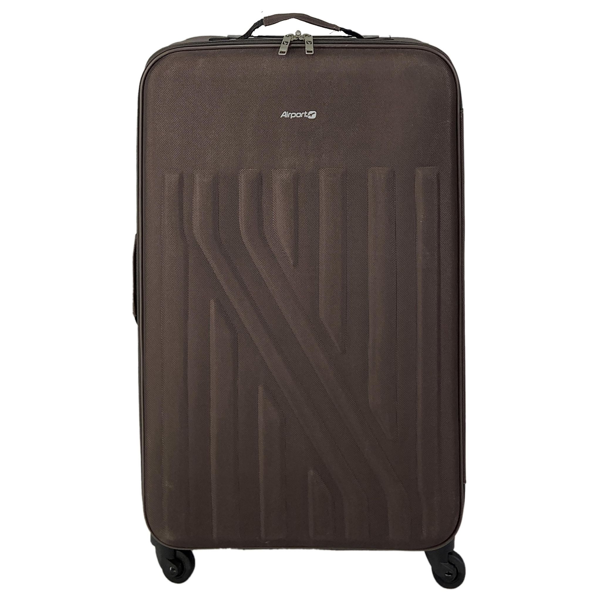 AIRPORT Valise souple polyester marron 4 roues 65x40x23cm Rail pas cher ...