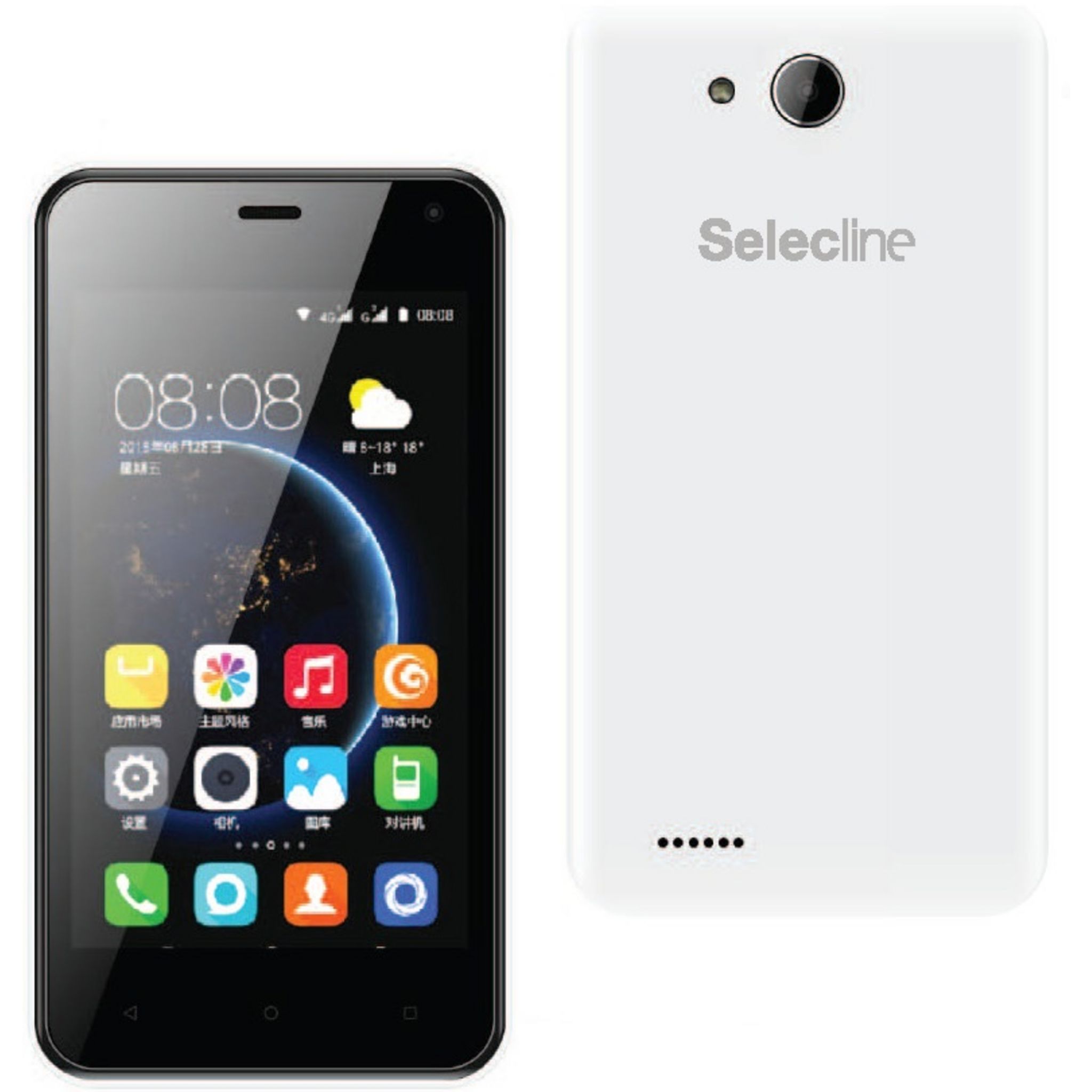 SELECLINE Smartphone - Boost - Blanc pas cher - Auchan.fr