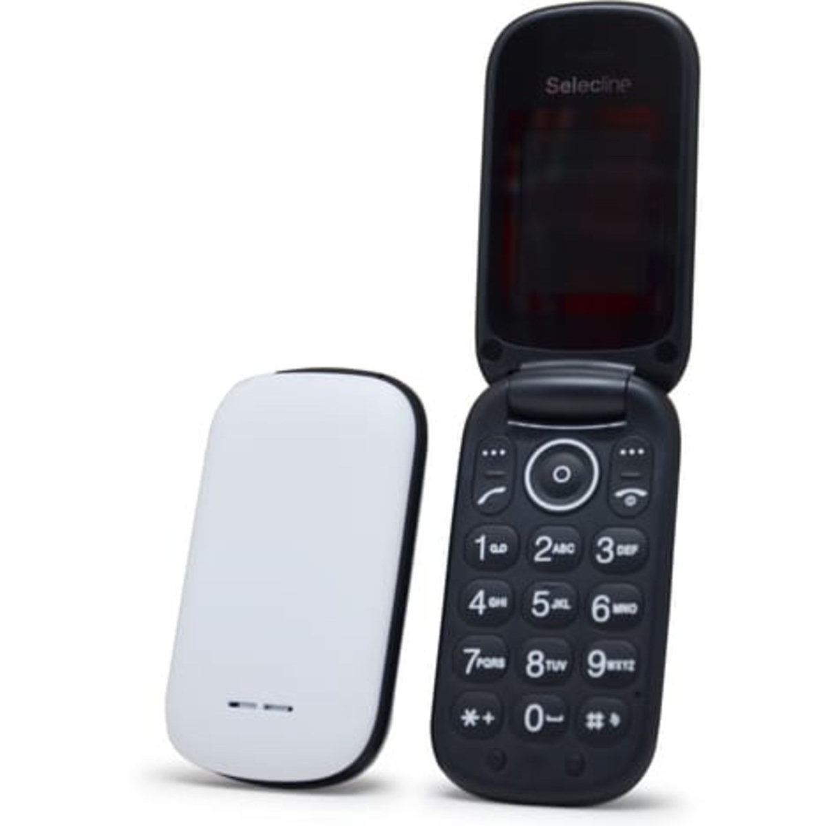 SELECLINE Téléphone mobile - 874766 - Blanc pas cher - Auchan.fr