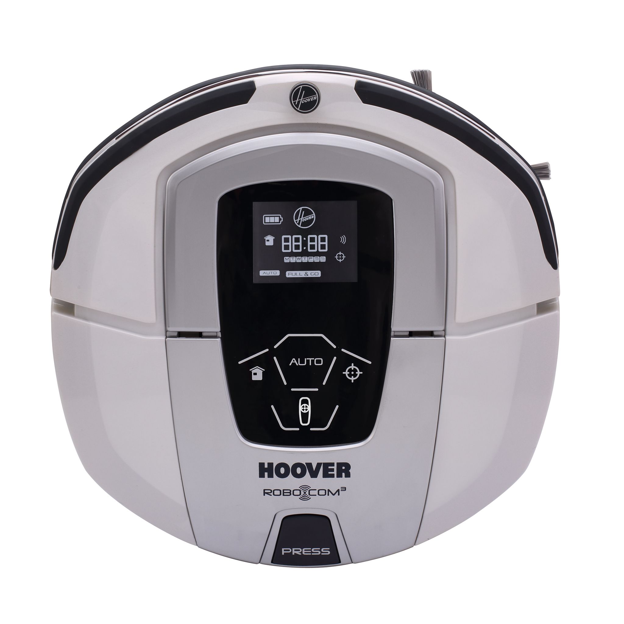 HOOVER Aspirateur robot RBCO31B Robocom Blanc pas cher - Auchan.fr