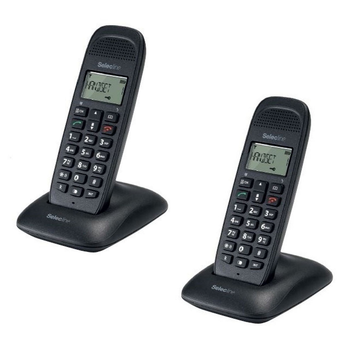 SELECLINE Téléphone fixe DUO - Noir pas cher - Auchan.fr