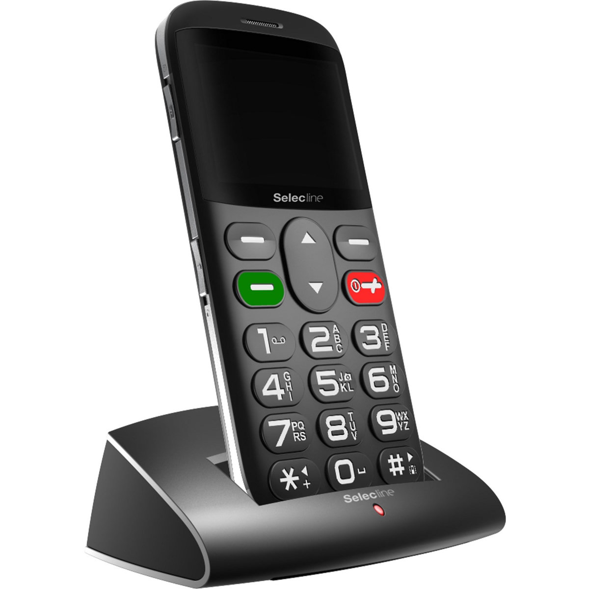 SELECLINE Téléphone portable 860303 - Sénior - Noir pas cher - Auchan.fr