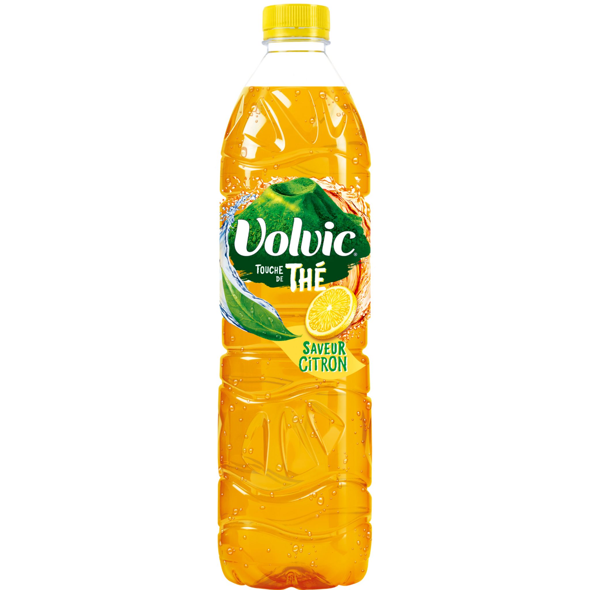 VOLVIC Eau gazeuse au citron 1,5l pas cher - Auchan.fr