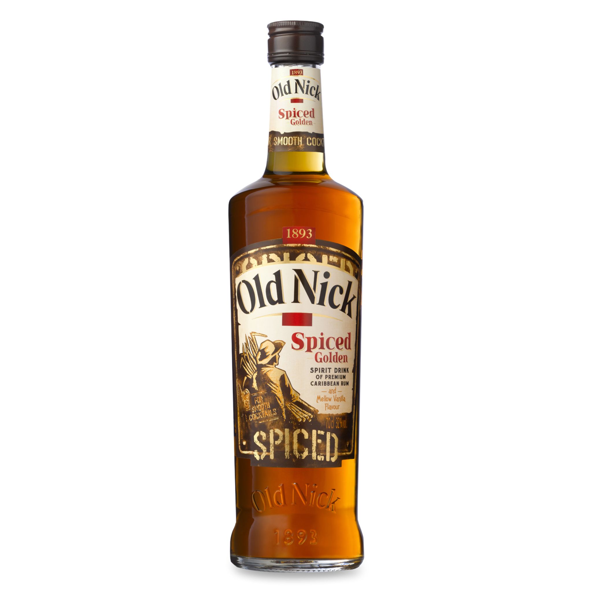 OLD NICK Old Nick rhum spiced golden 32° -70cl pas cher - Auchan.fr