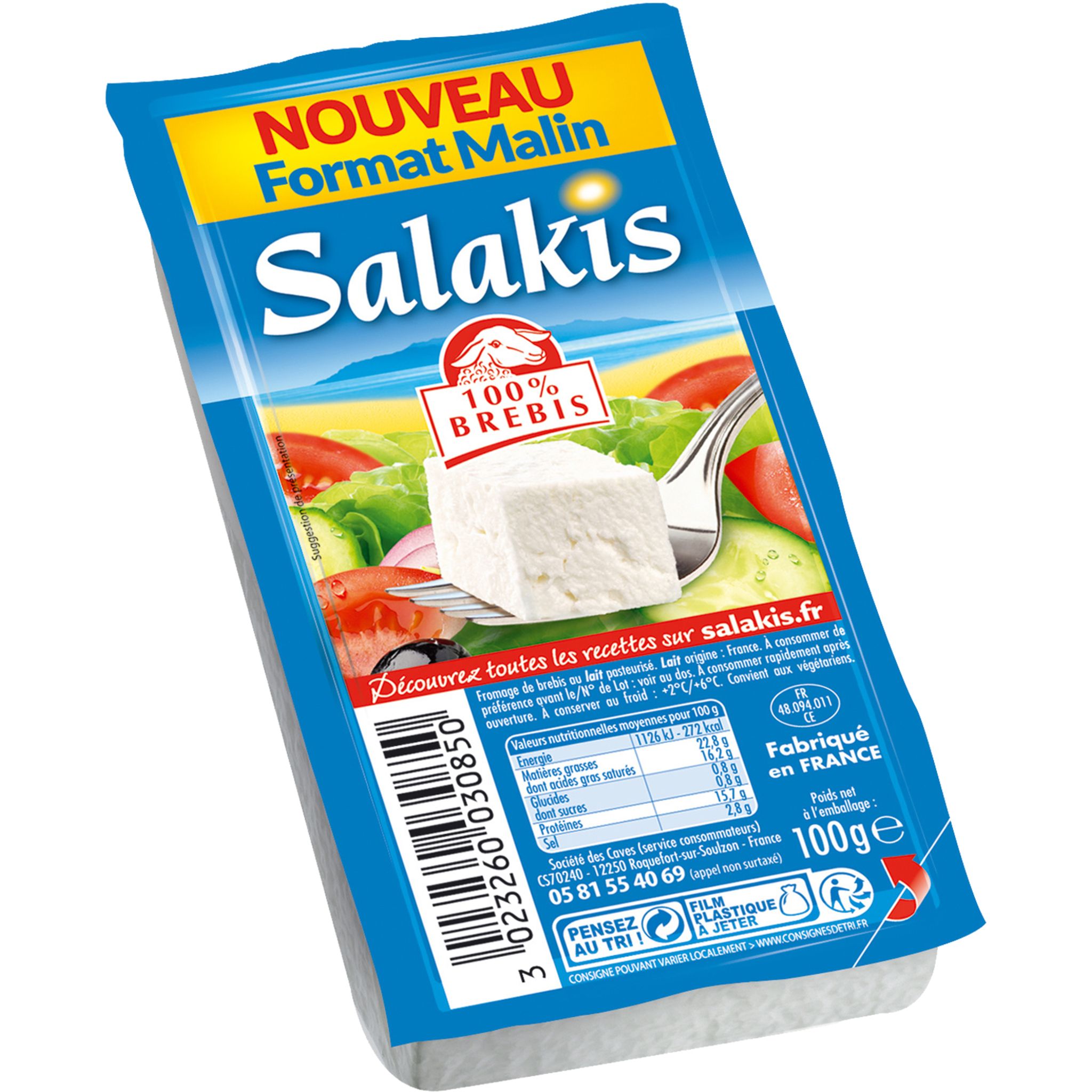 SALAKIS Salakis tranche 100g pas cher - Auchan.fr