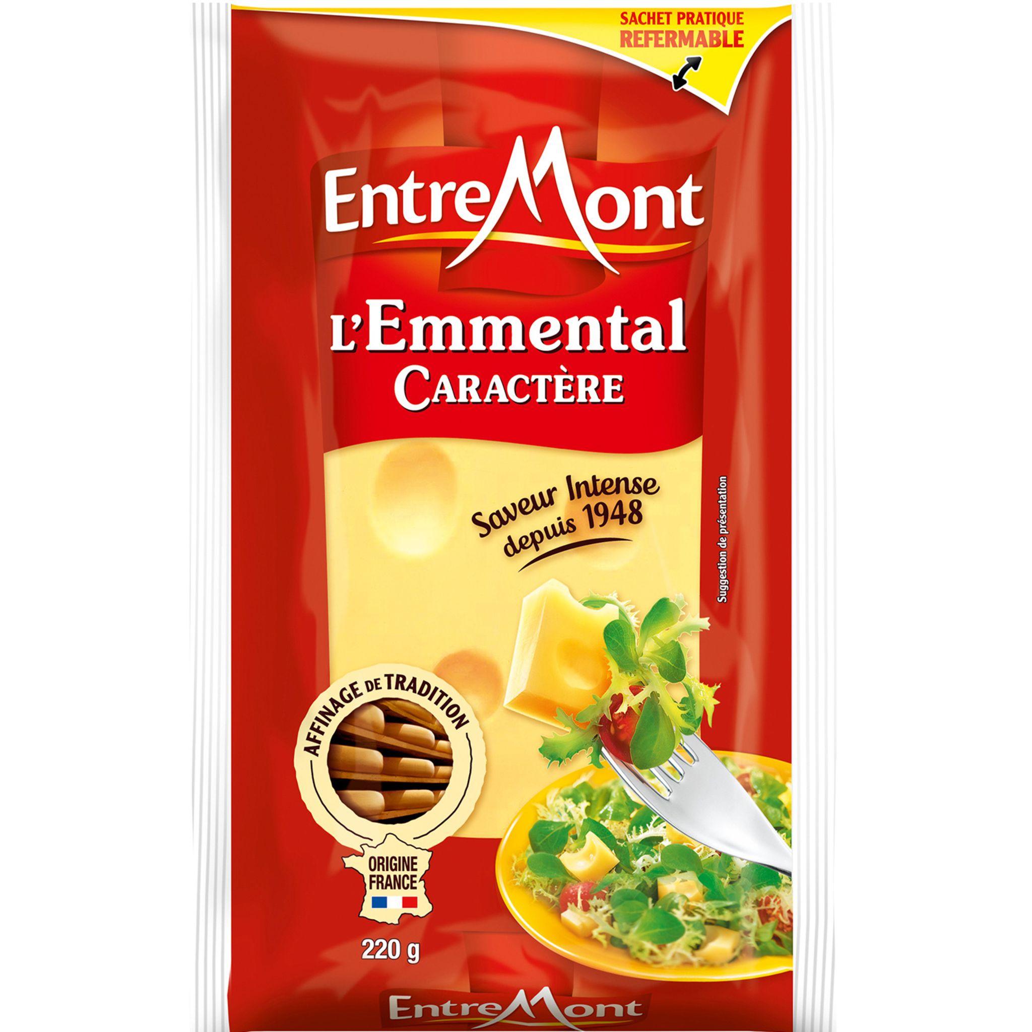 ENTREMONT Entremont emmental portion 220g pas cher - Auchan.fr
