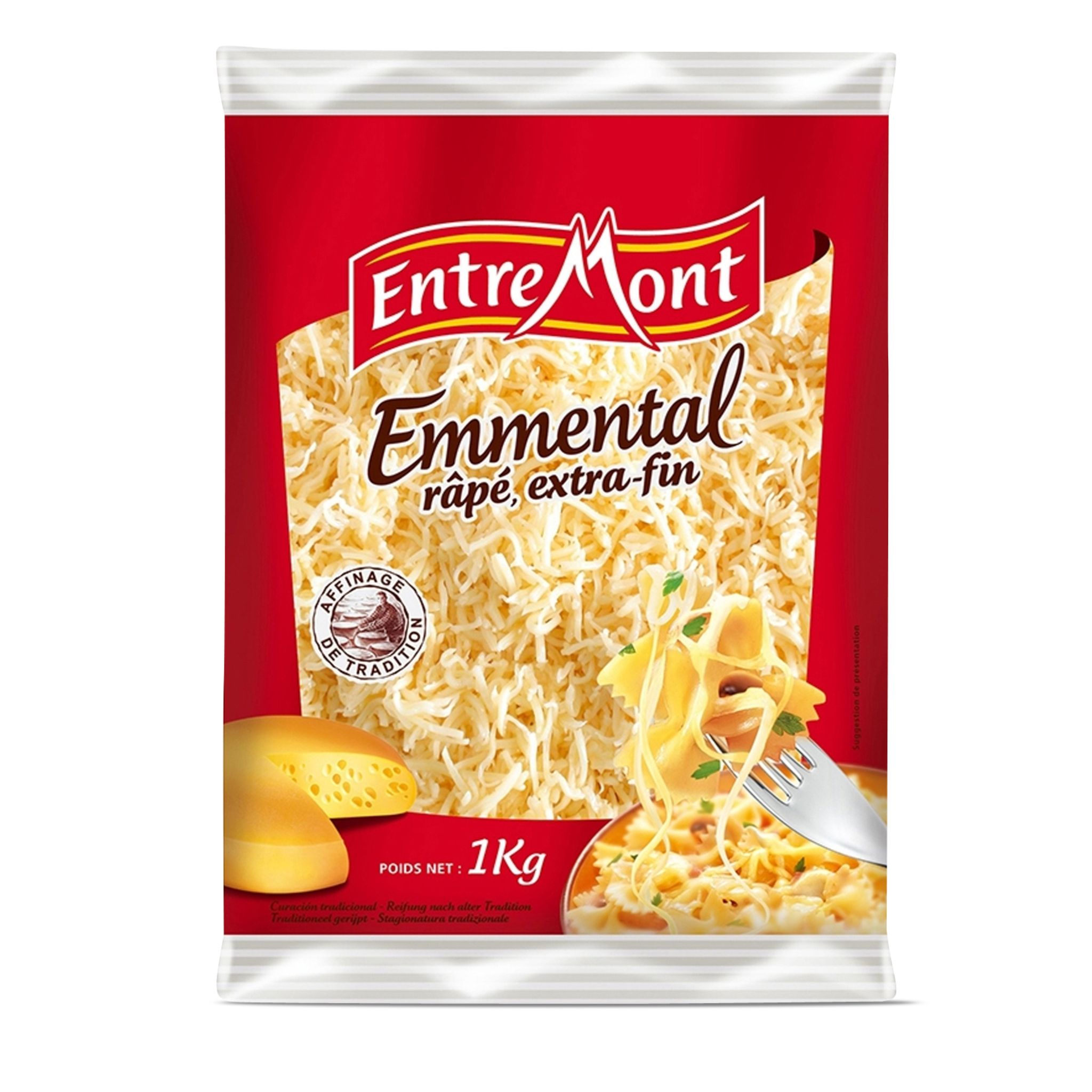 ENTREMONT Entremont emmental râpé 1kg pas cher - Auchan.fr