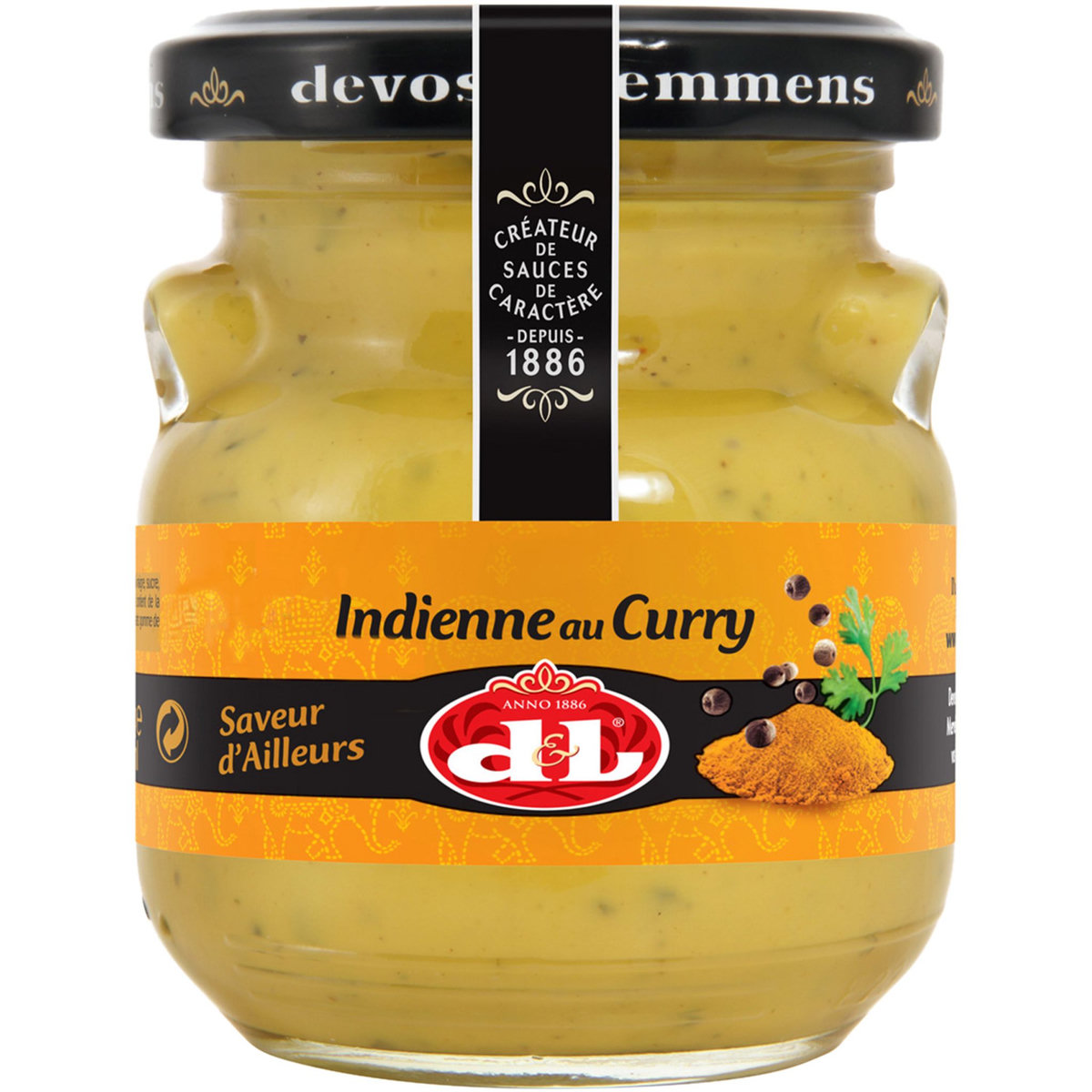 DEVOS LEMMENS Devos Lemmens sauce indienne curry 125ml pas cher - Auchan.fr