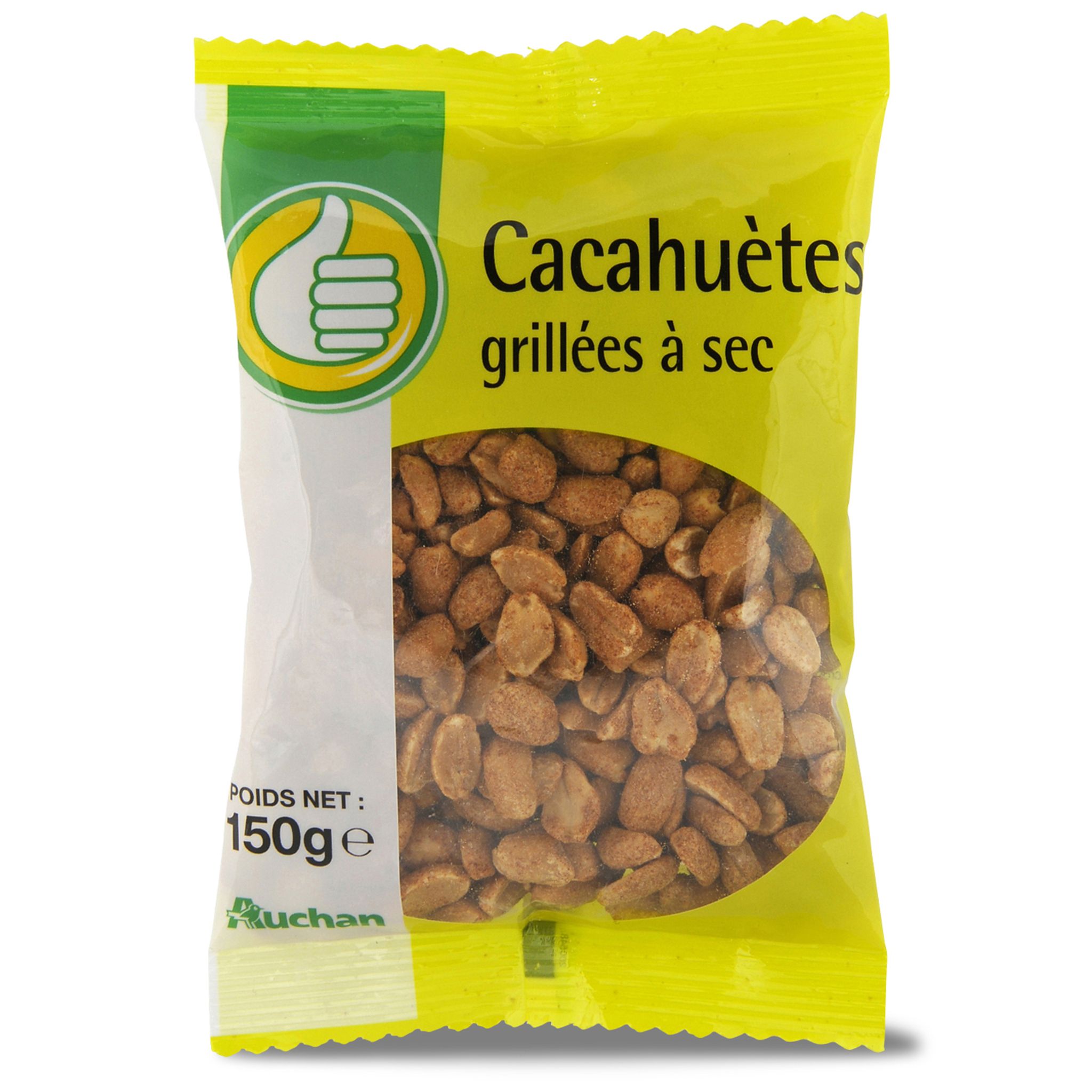 POUCE Pouce cacahuètes grillées à sec 150g pas cher - Auchan.fr
