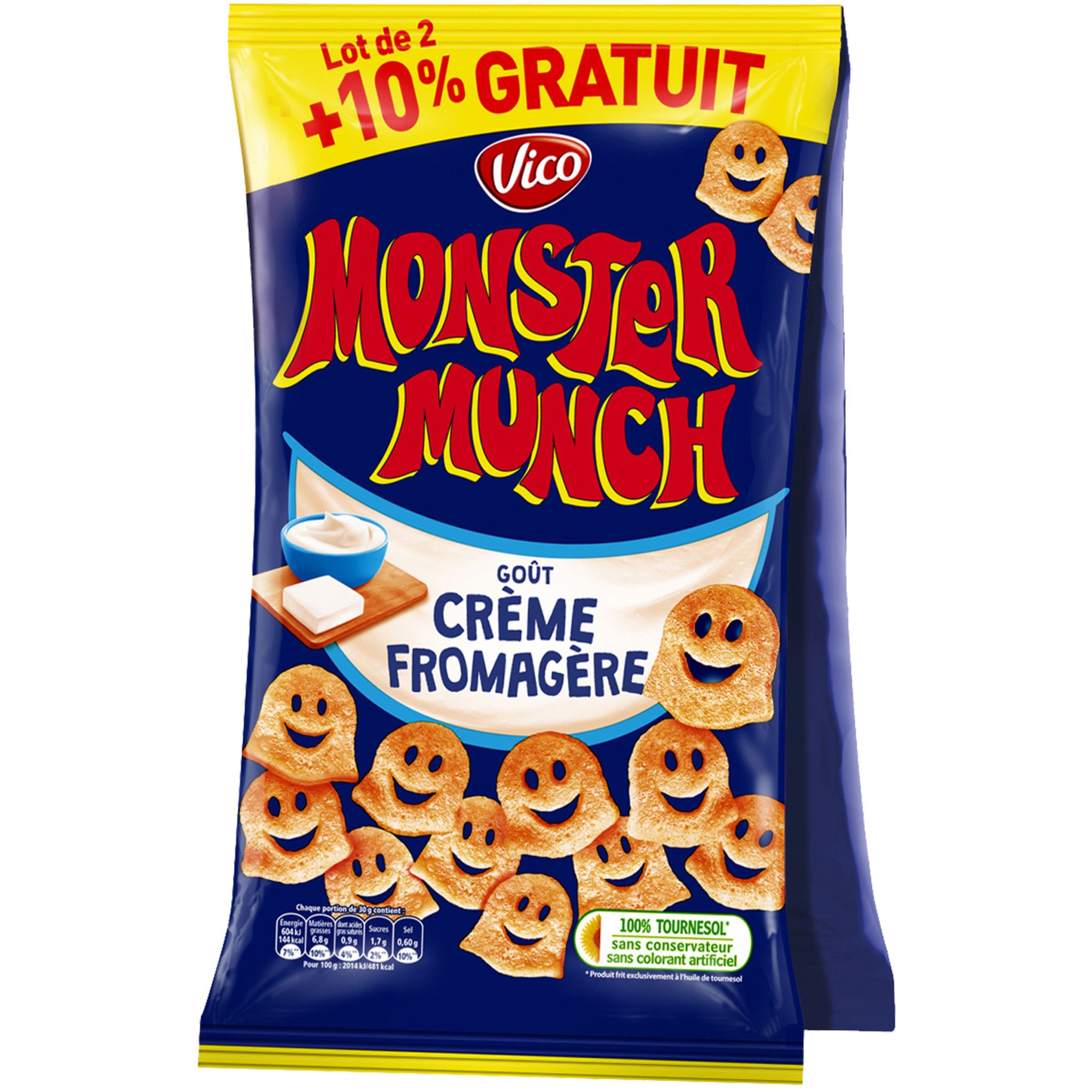 MONSTER MUNCH Monster Munch fromagère 2x85g + 10% offert pas cher ...