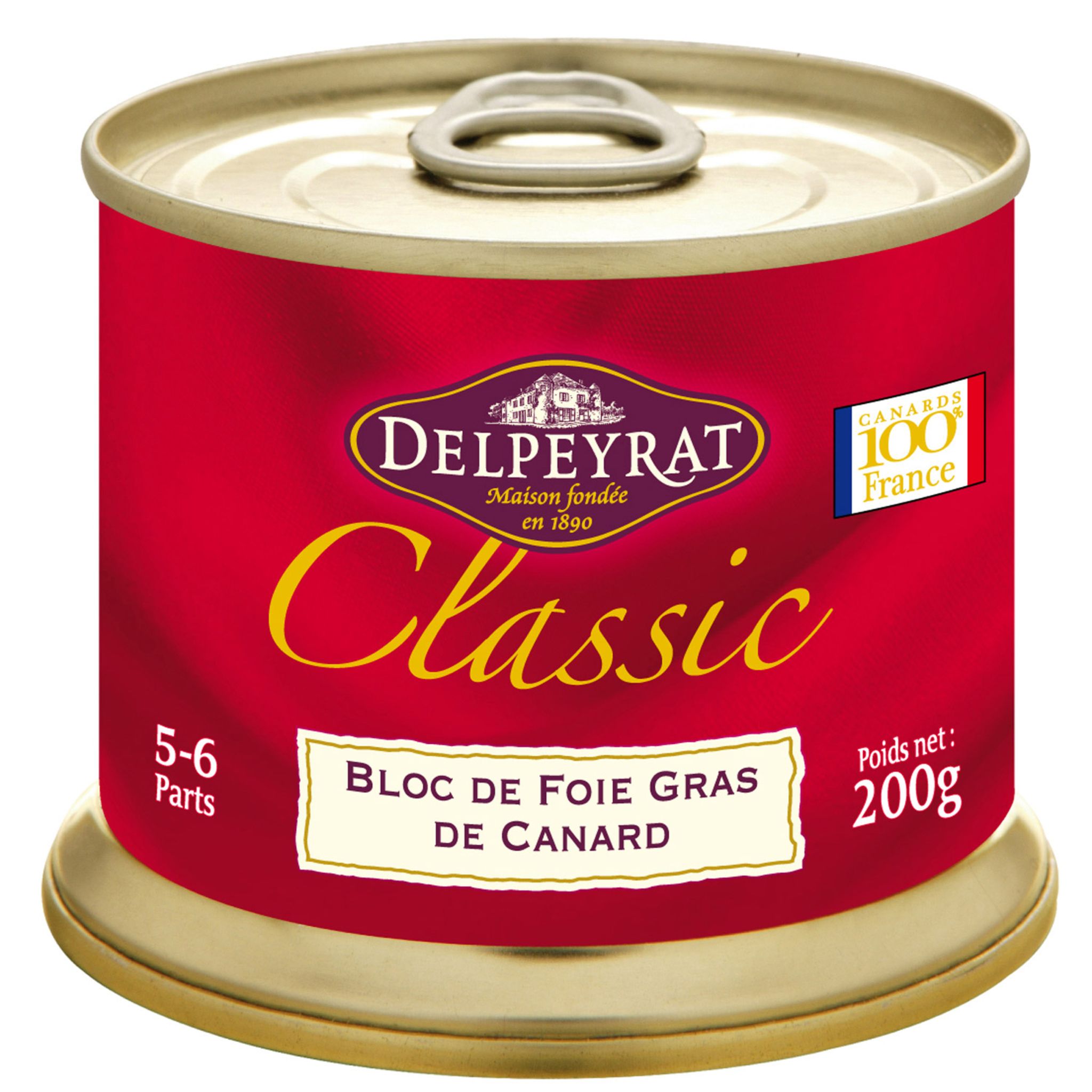DELPEYRAT Delpeyrat classic bloc foie gras de canard 200g pas cher ...