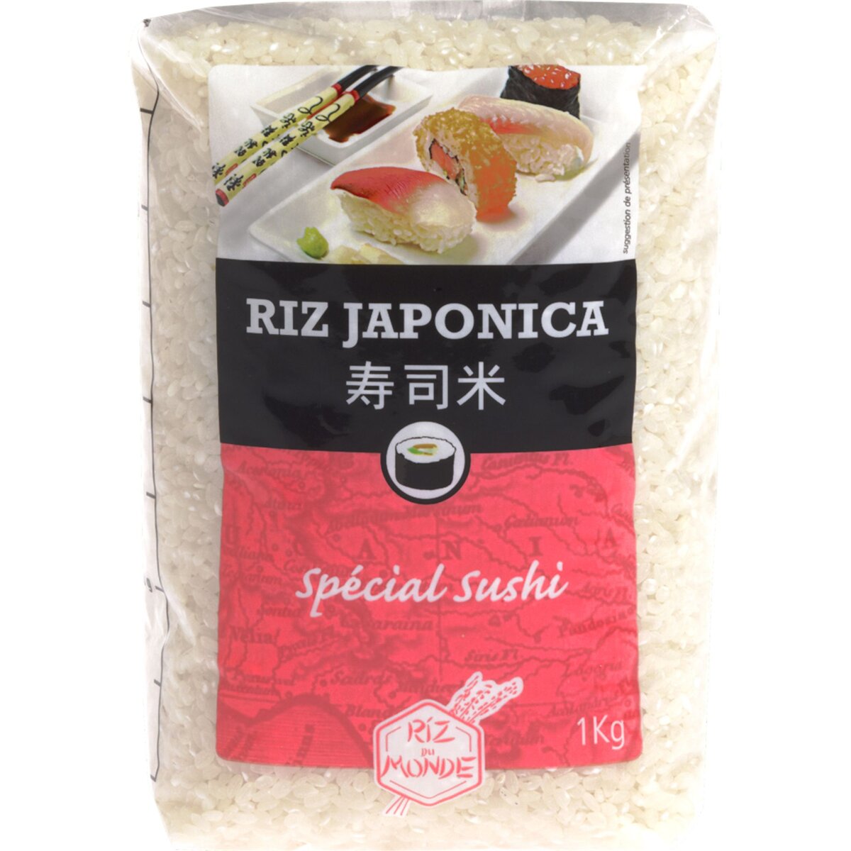 RIZ DU MONDE Riz japonica spécial sushi 1kg pas cher - Auchan.fr